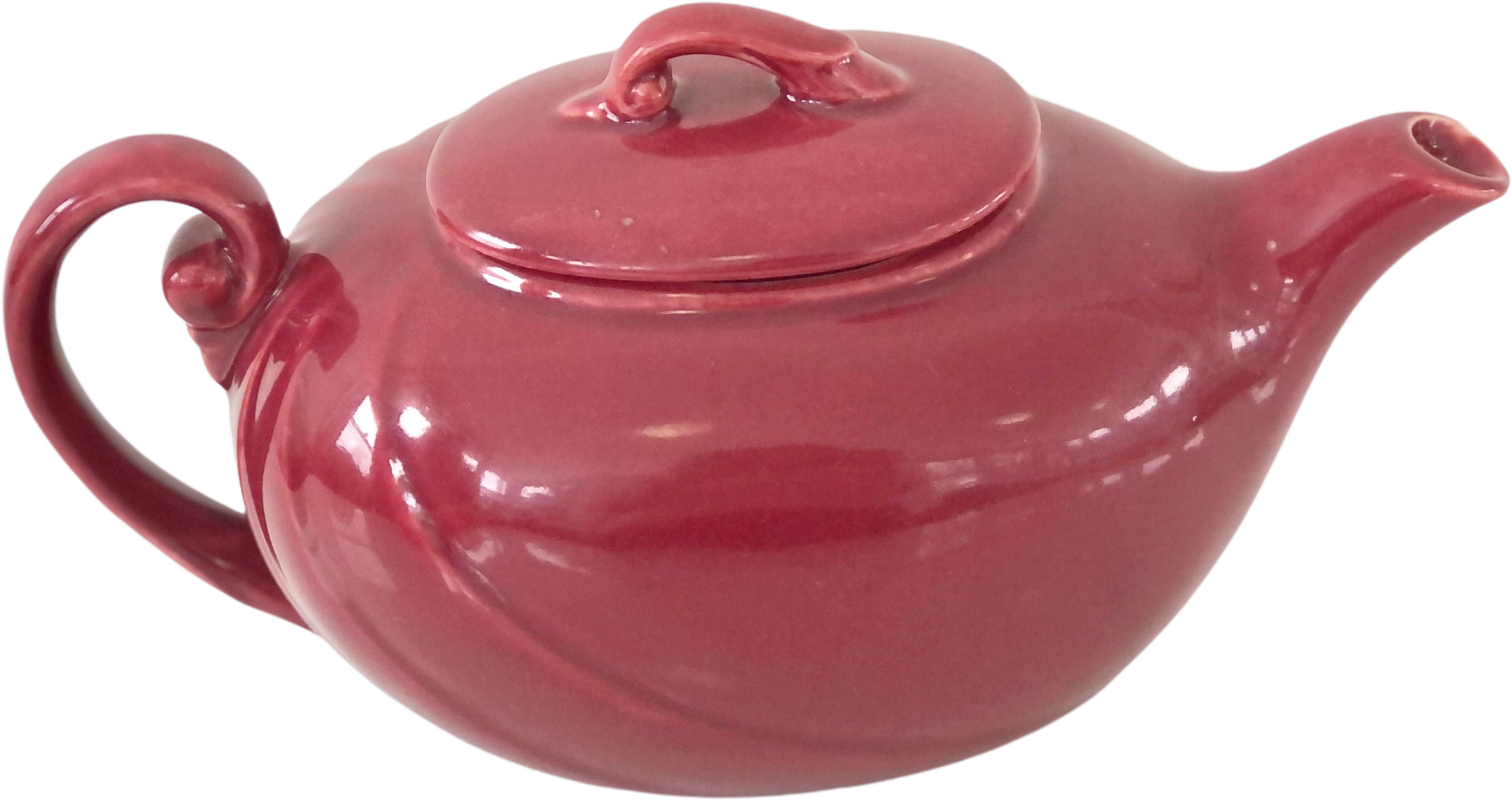 Vintage Aladdin Teapot Maroon Burgundy Small 3 Cups Unusual Size for I ...