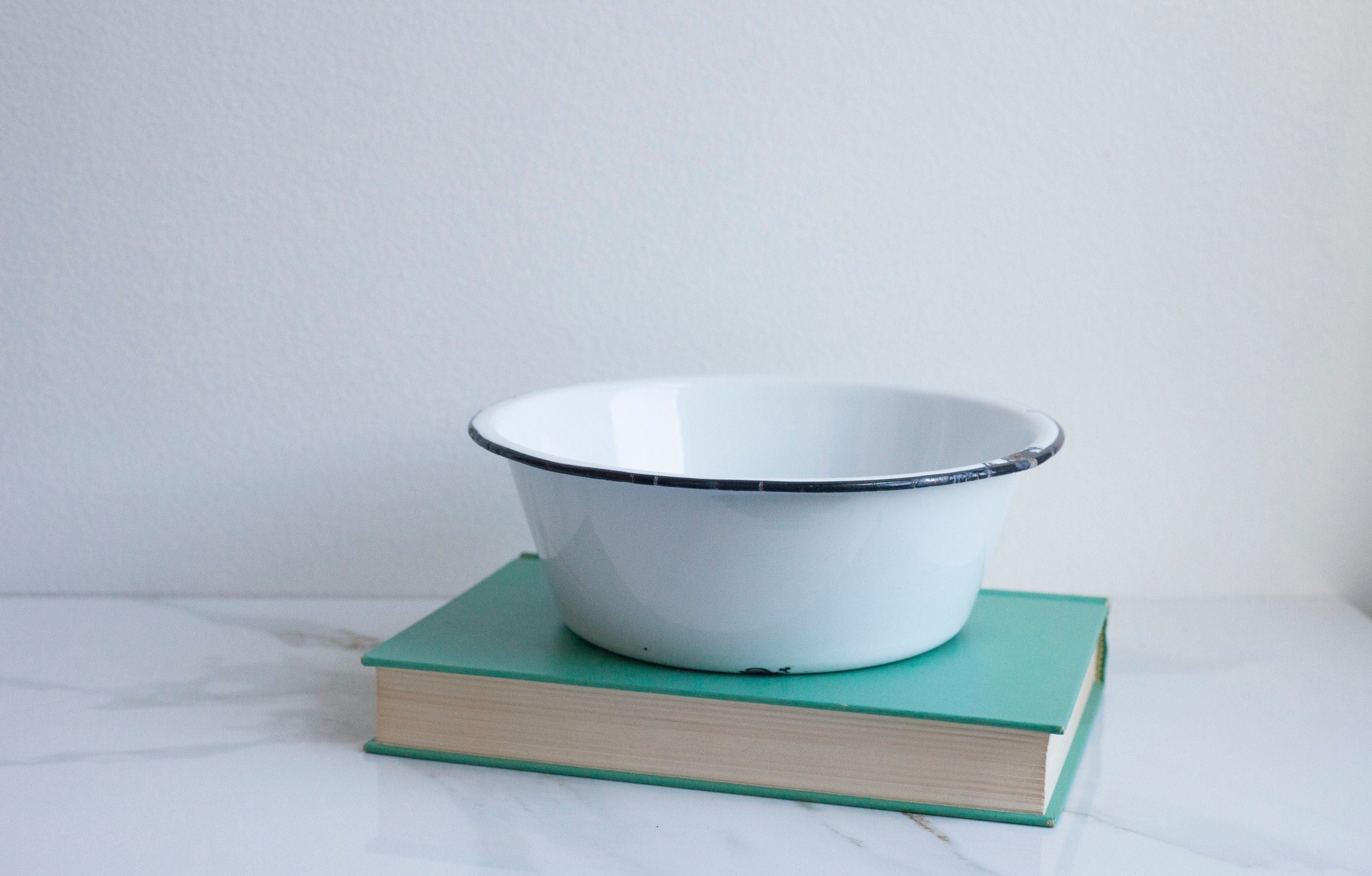 Vintage Small Enamelware Bowl Decor | Shop THRILLING