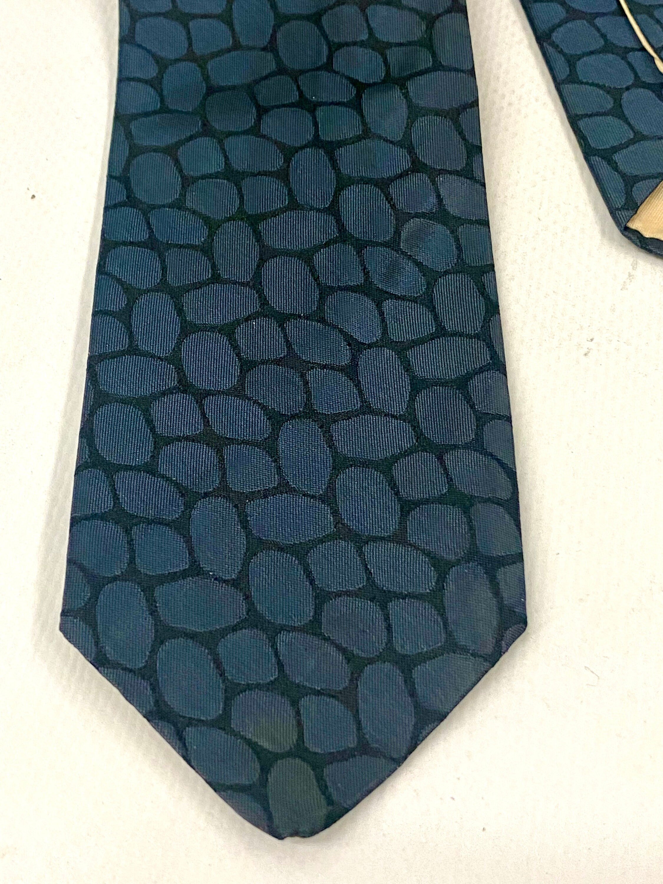 Vintage Mid Century Italian Di Tucci Blue Silk Patterned Thin Tie by ...