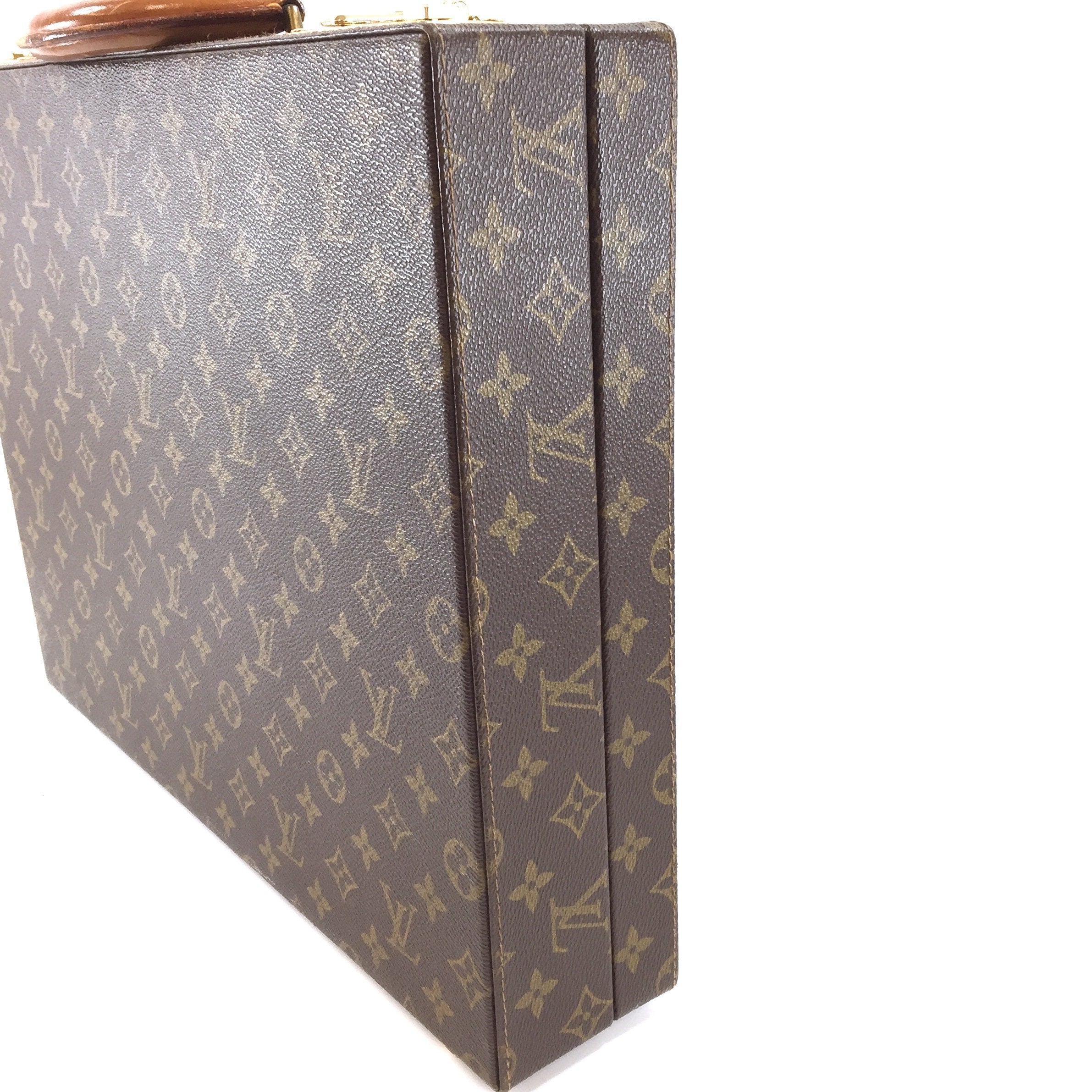 Vintage Trunk Briefcase Brown Monogram Canvas Satchel by Louis Vuitton ...