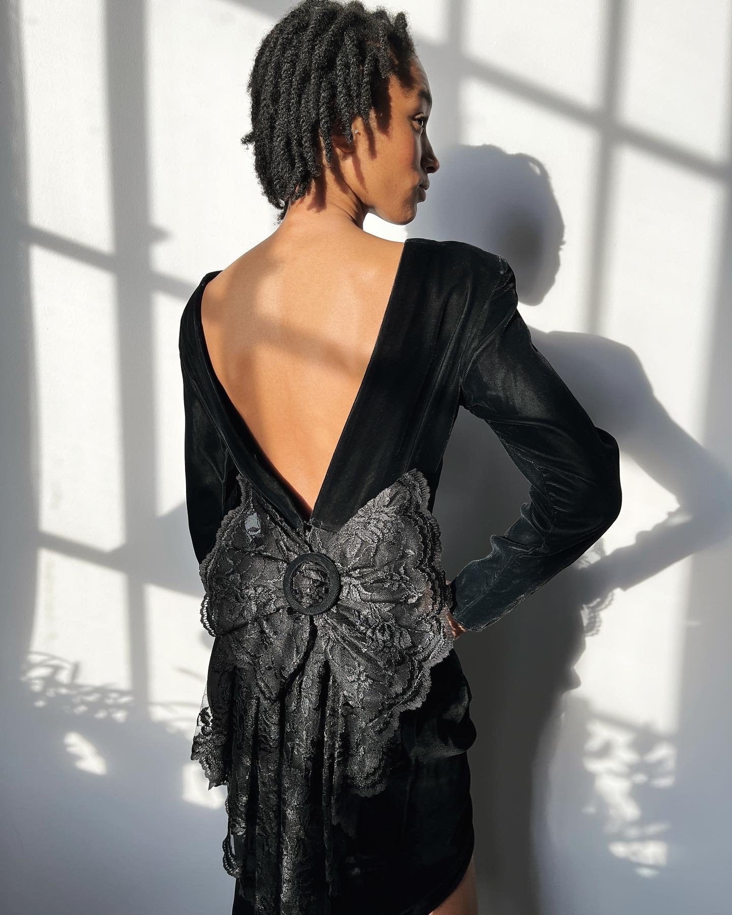 Vintage Velvet Backless Dress by Miss Ashlee | Shop THRILLING