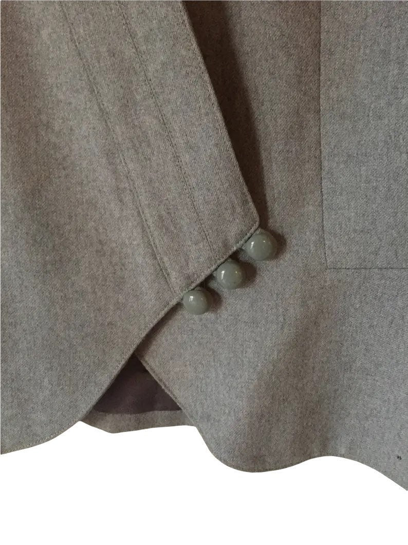 Puff Sleeve Blazer 80s Vintage Office Wear Era | Shop THRILLING