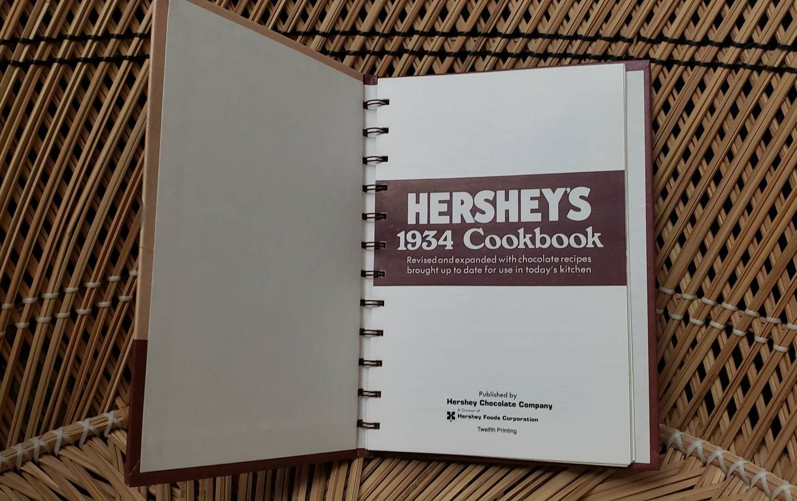 Vintage 1971 Hershey's 1934 Cookbook Revised and Expanded Twelfth ...