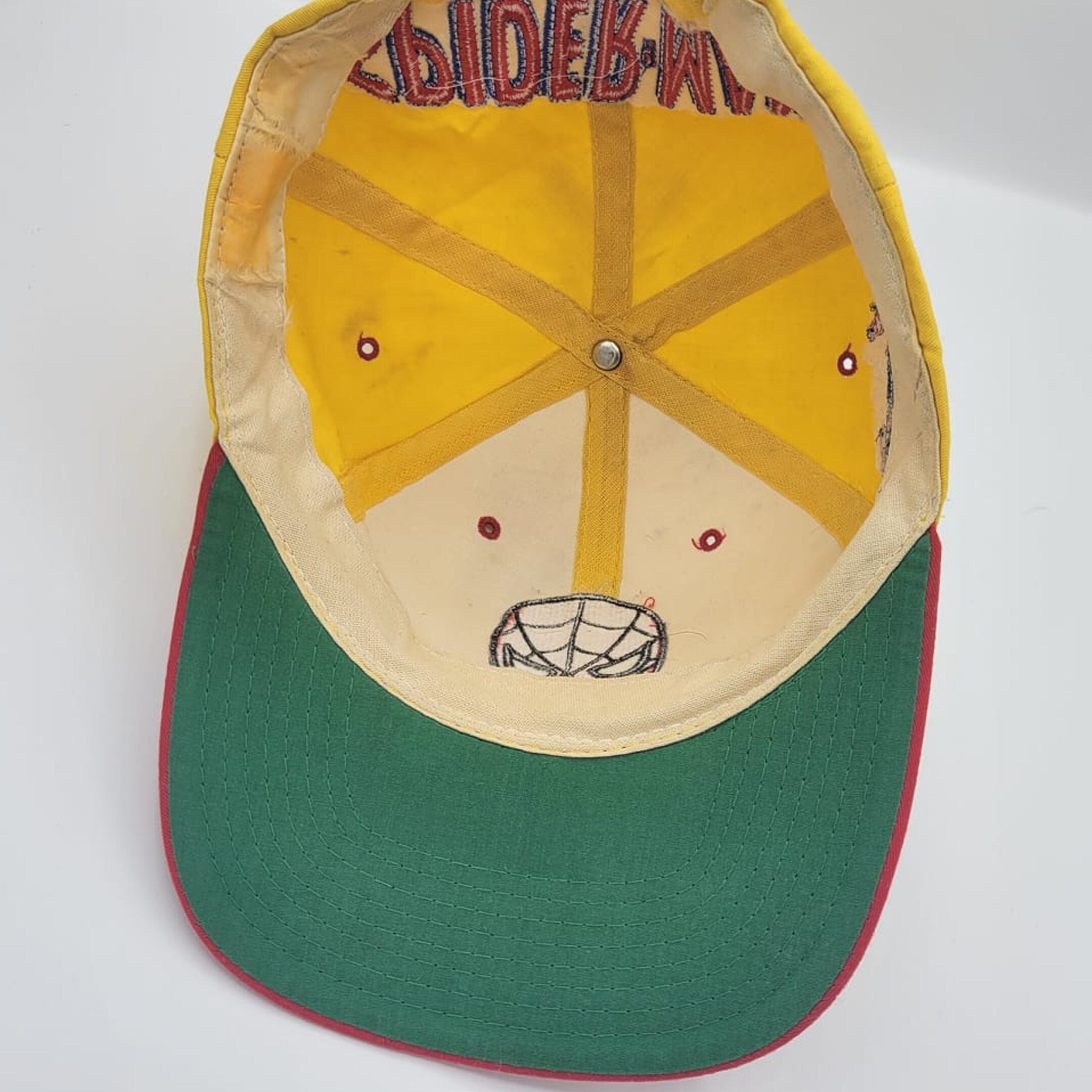 Vintage Spiderman 90s Blockhead American Needle Snapback Hat Marvel ...