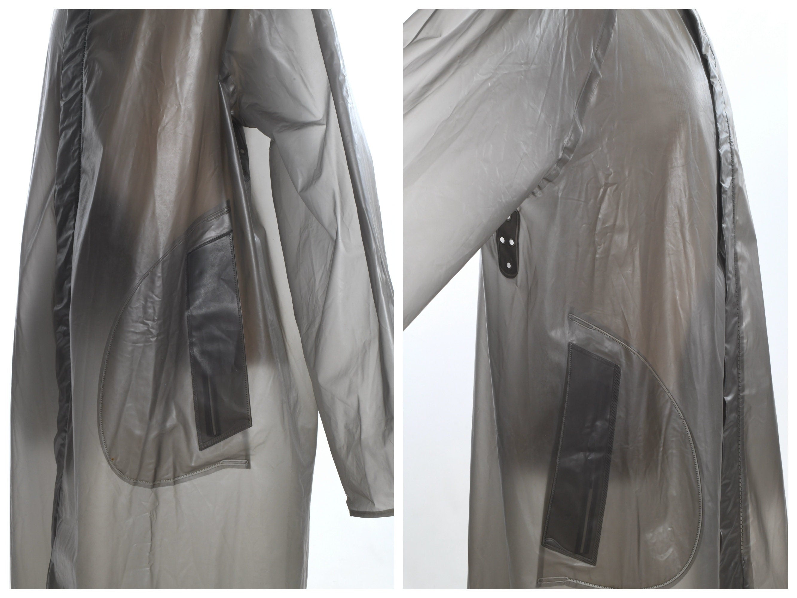 Vintage 50s Mens Gray See Through Rain Jacket by Elasti-Glass | Shop ...