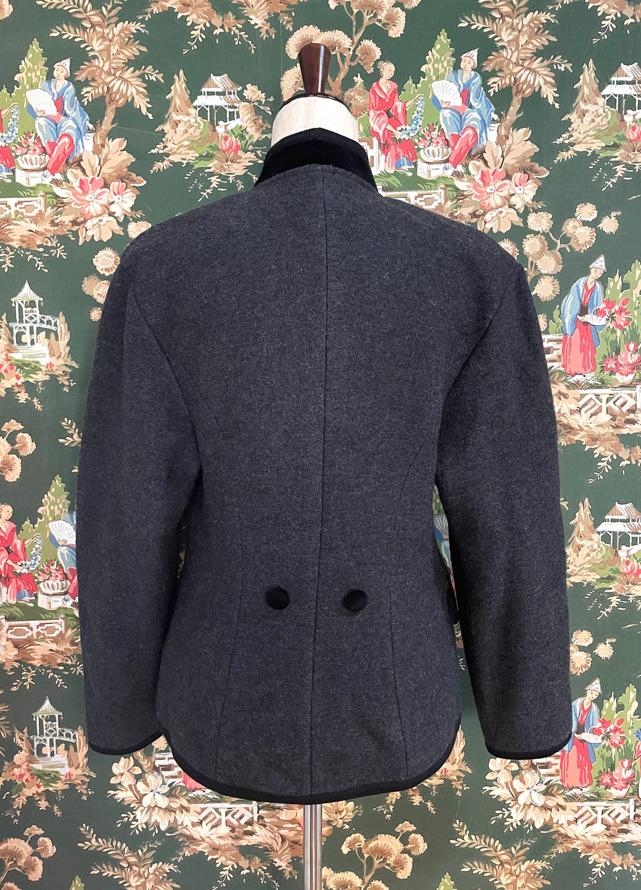 80s Vintage Boiled Wool Jacket by Geiger | Shop THRILLING