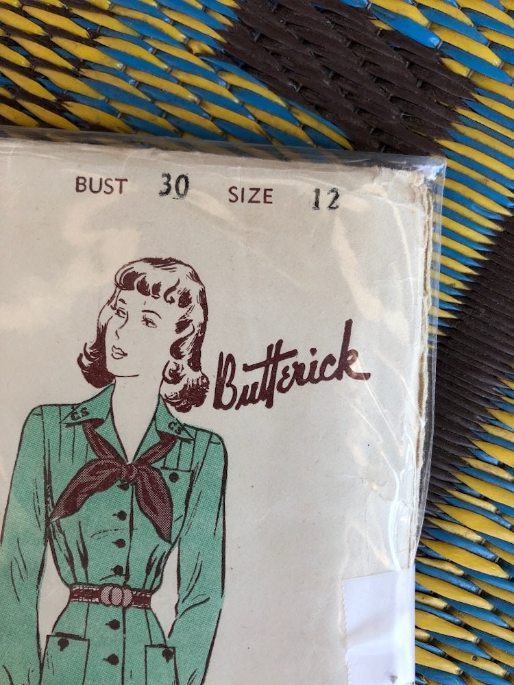 Vintage 30s Girl Scout Uniform Sewing Pattern Butterick by Butterick ...