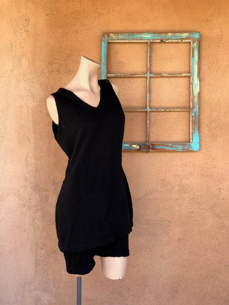 Vintage 20s Bradley's Black Wool Swimsuit Flapper Bathing Suit Unisex ...