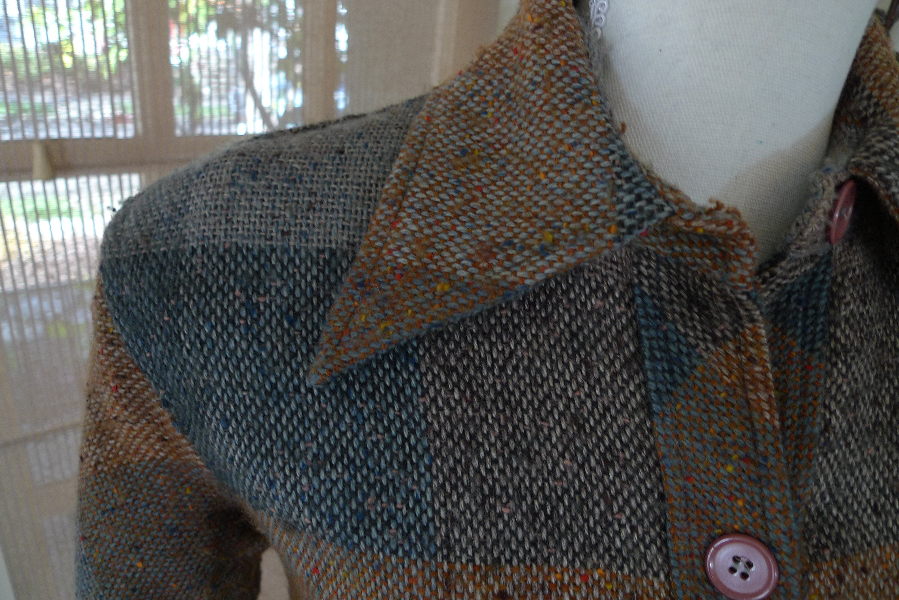 Vintage 70s Wool Acrylic Jacket with Satin Acetate Liner | Shop THRILLING