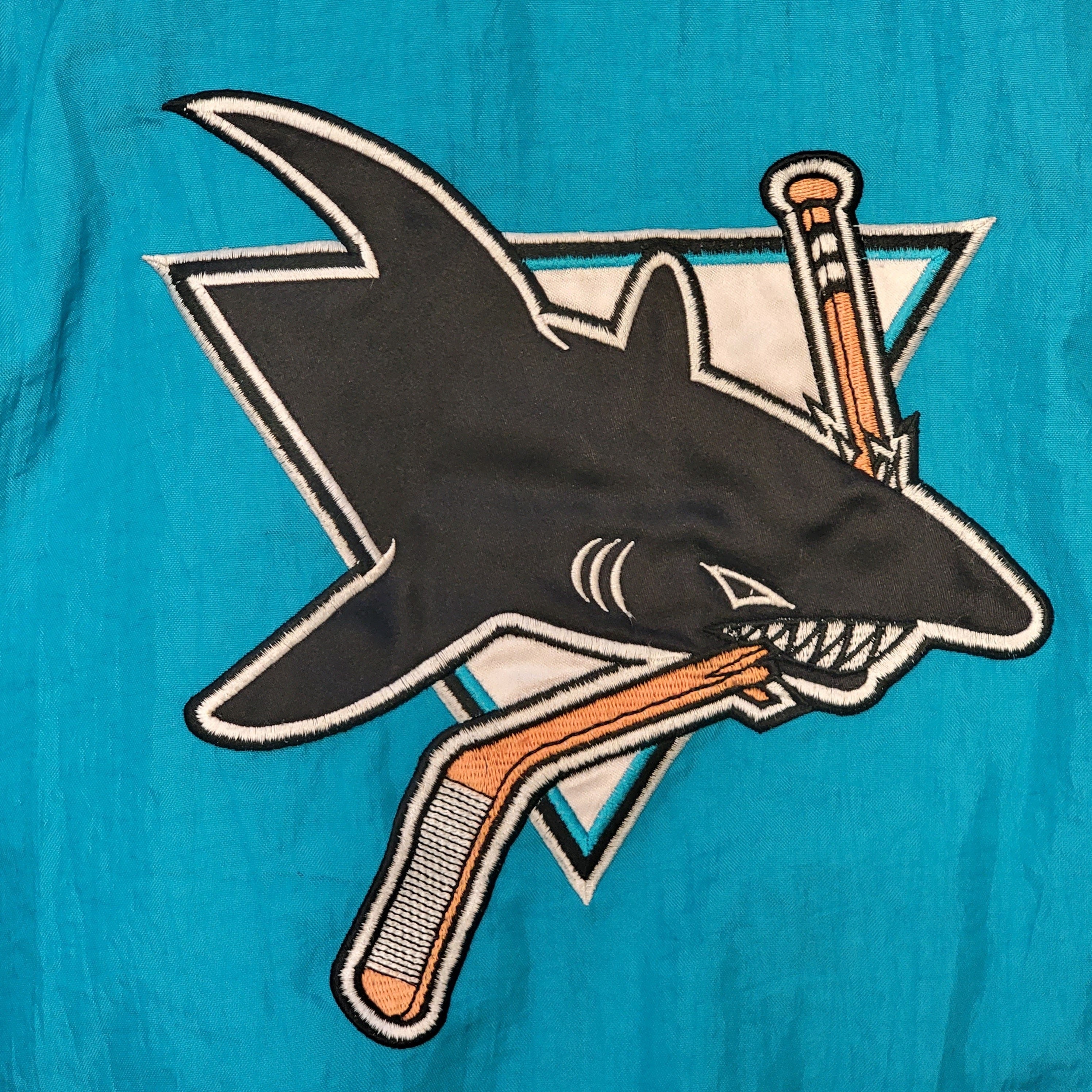 Vintage San Jose Sharks 90s Starter Youth Jacket Blue and Black Color ...