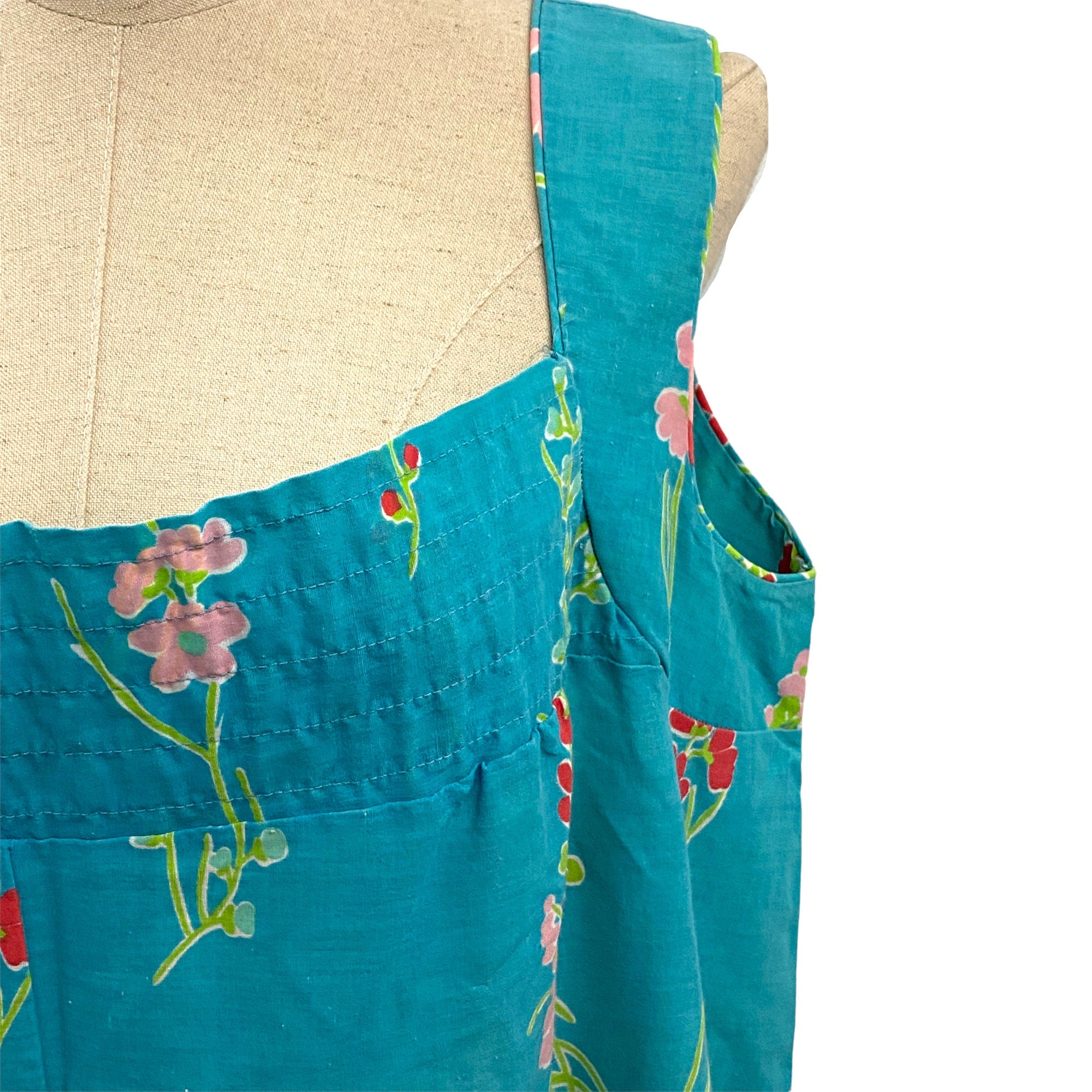Vintage Loose Floral Cotton Sun Dress | Shop THRILLING
