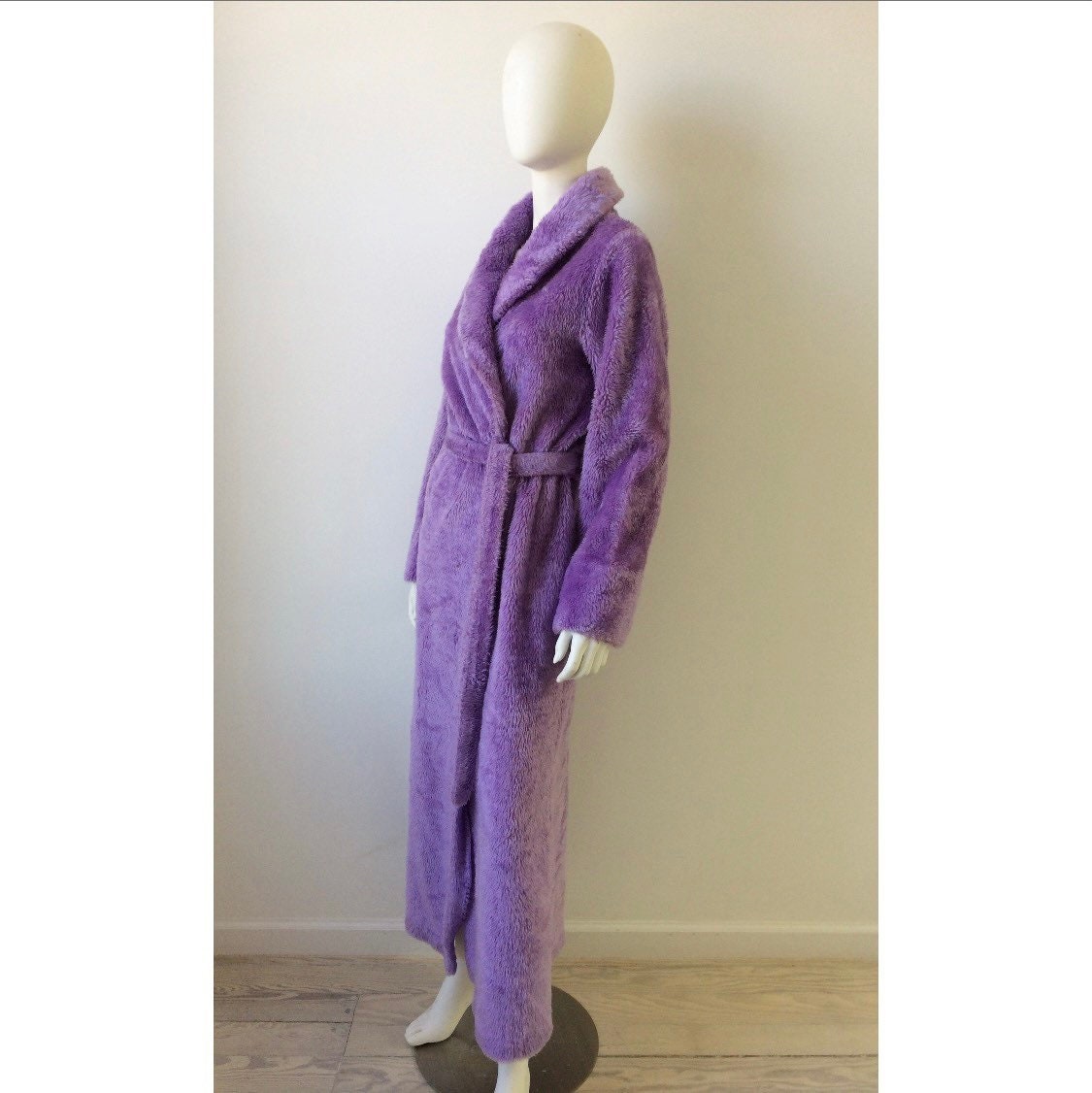 Vintage 80s Robe / 80s Purple Faux Fur Robe / Medium To Large | Shop ...