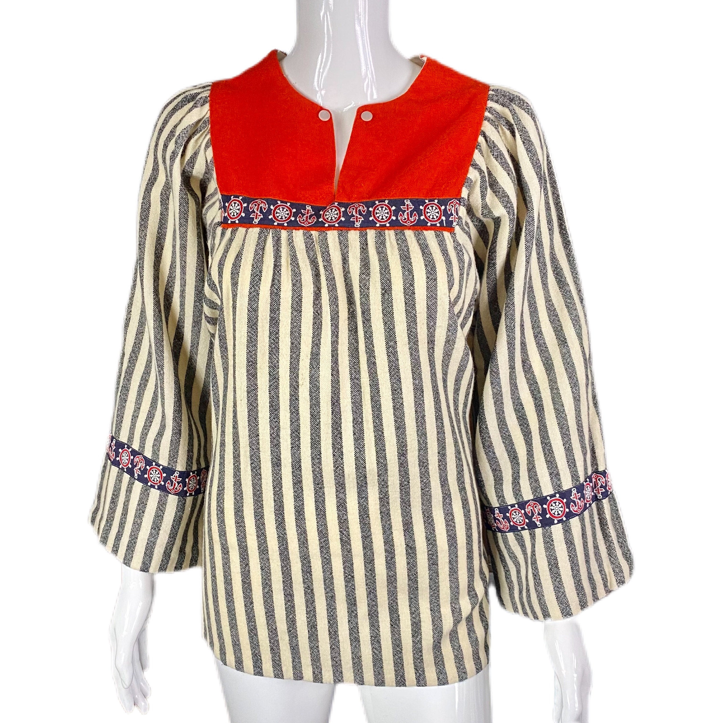 Vintage Striped Anchor Tunic | Shop THRILLING