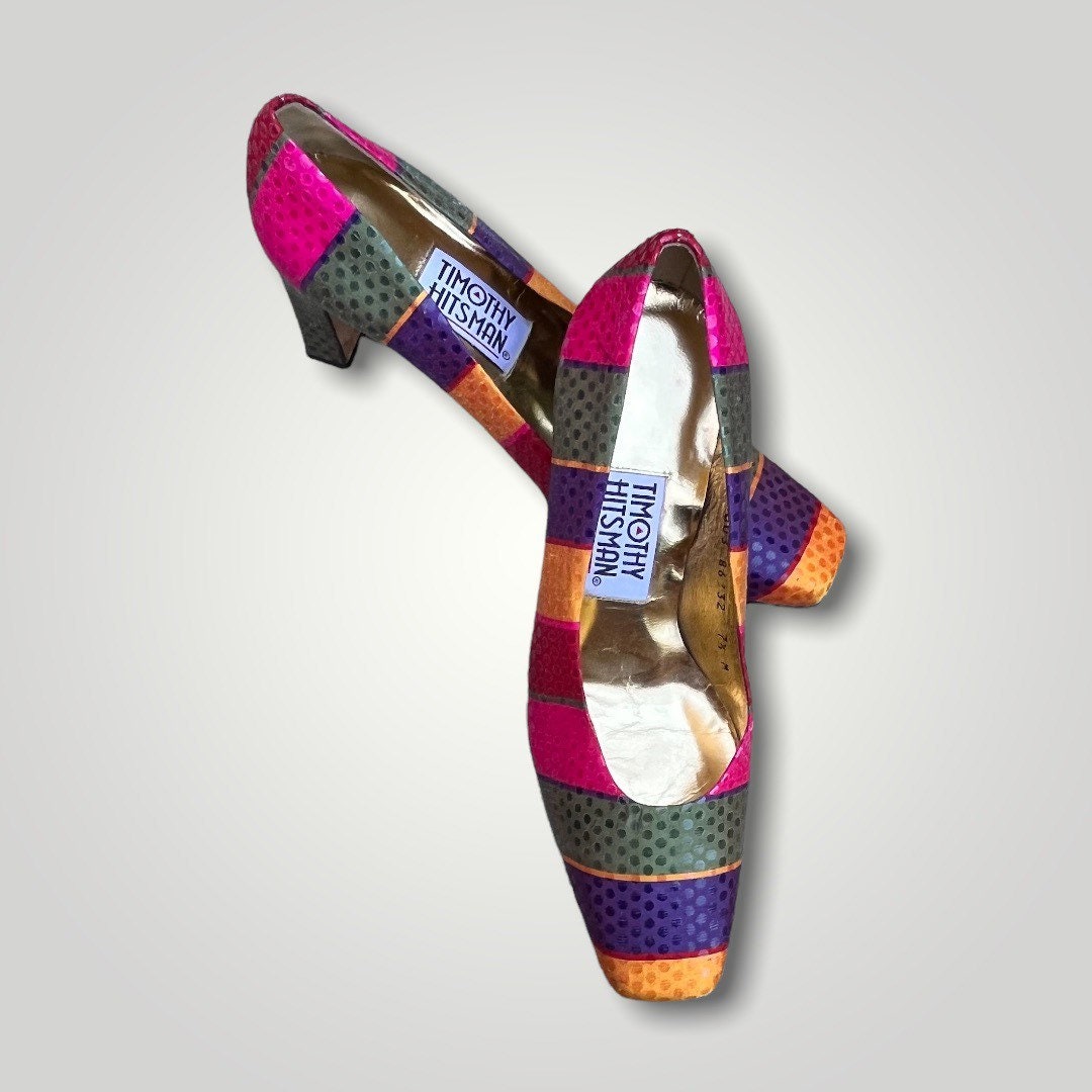 Fantastic Vintage 80s 90s Timothy Hitsman Heels Pumps by Timothy Histm ...