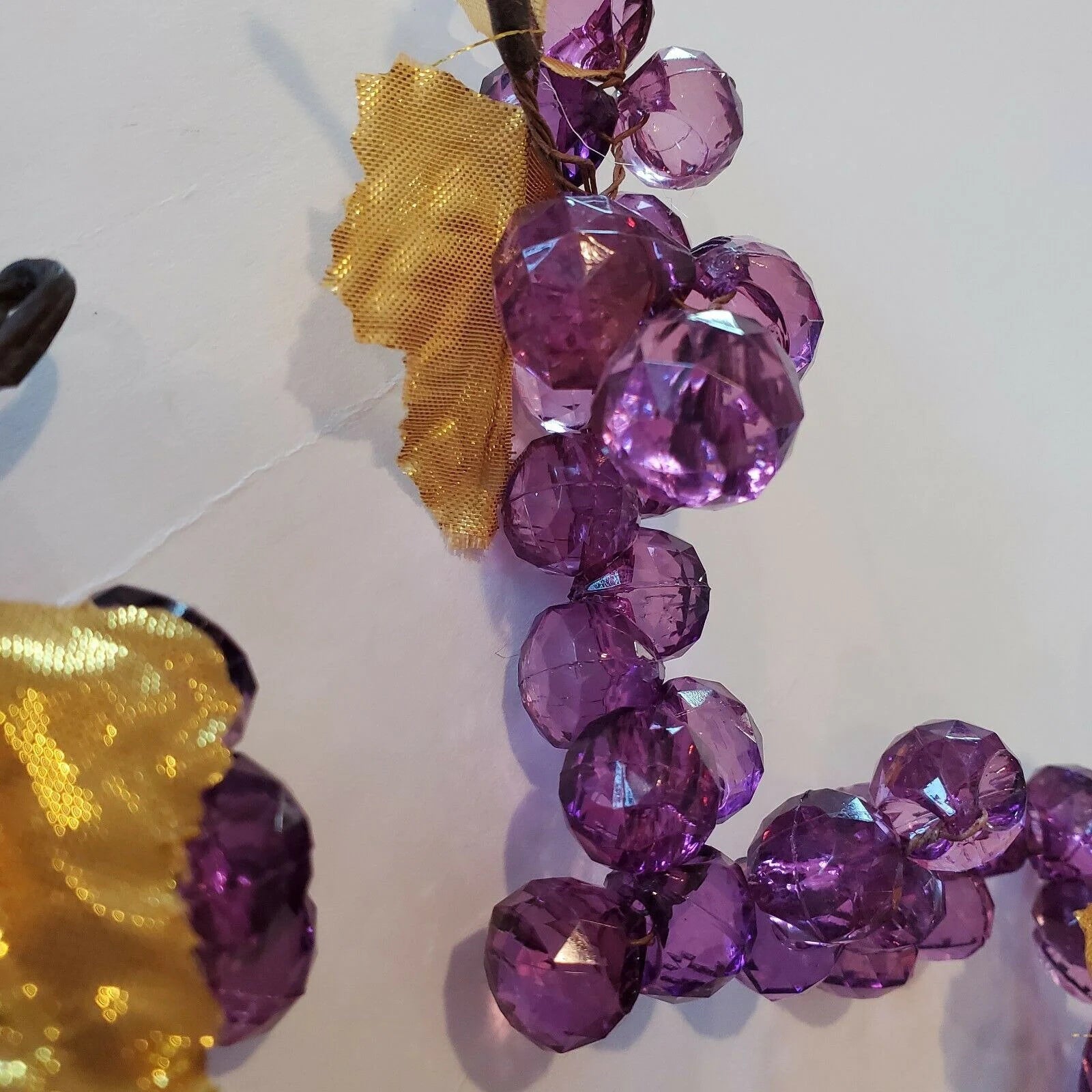 Vintage Purple Lucite Acrylic Faceted Cluster Grapes 10 Pack | Shop ...