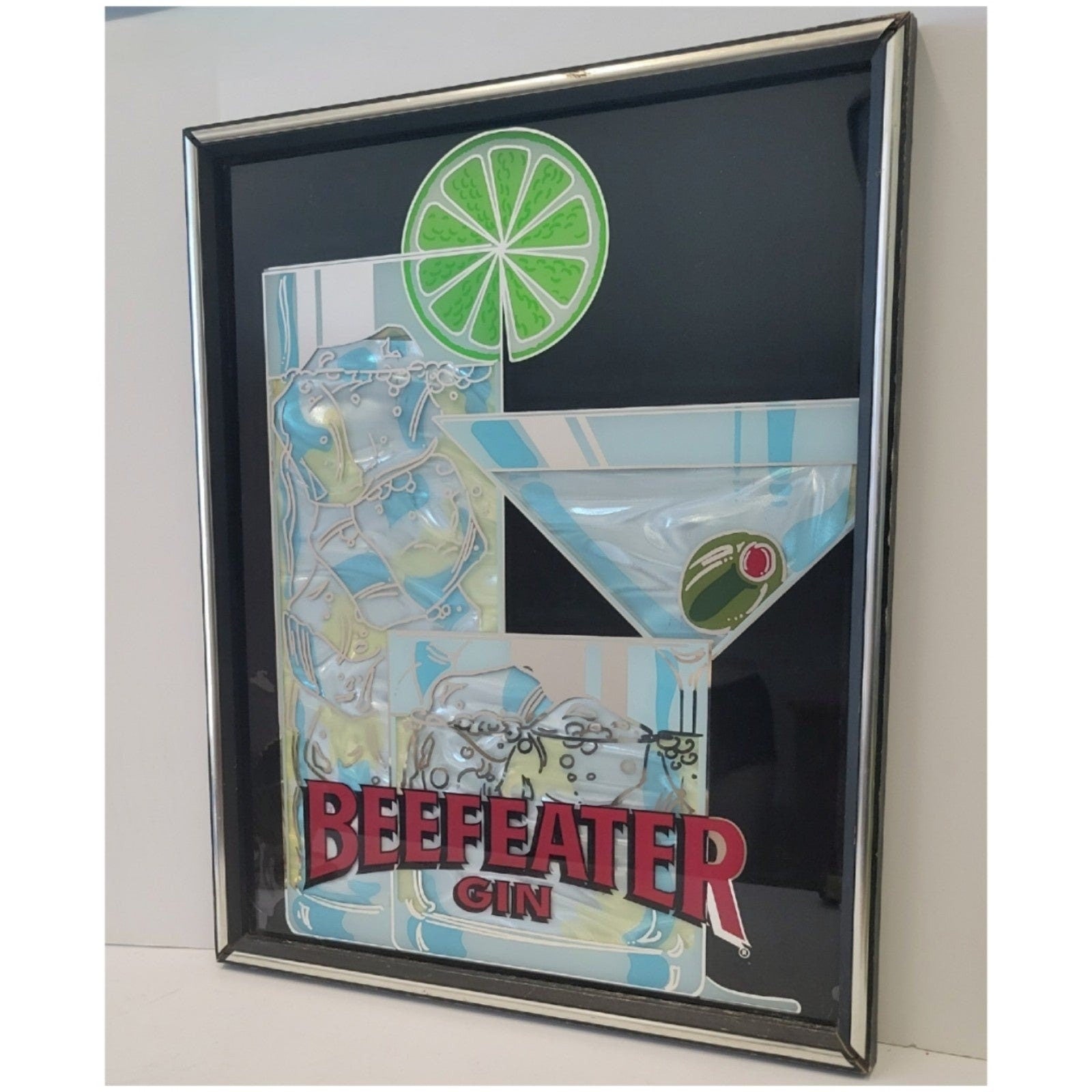 Vintage Beefeater Gin Mirrored Bar Sign | Shop THRILLING