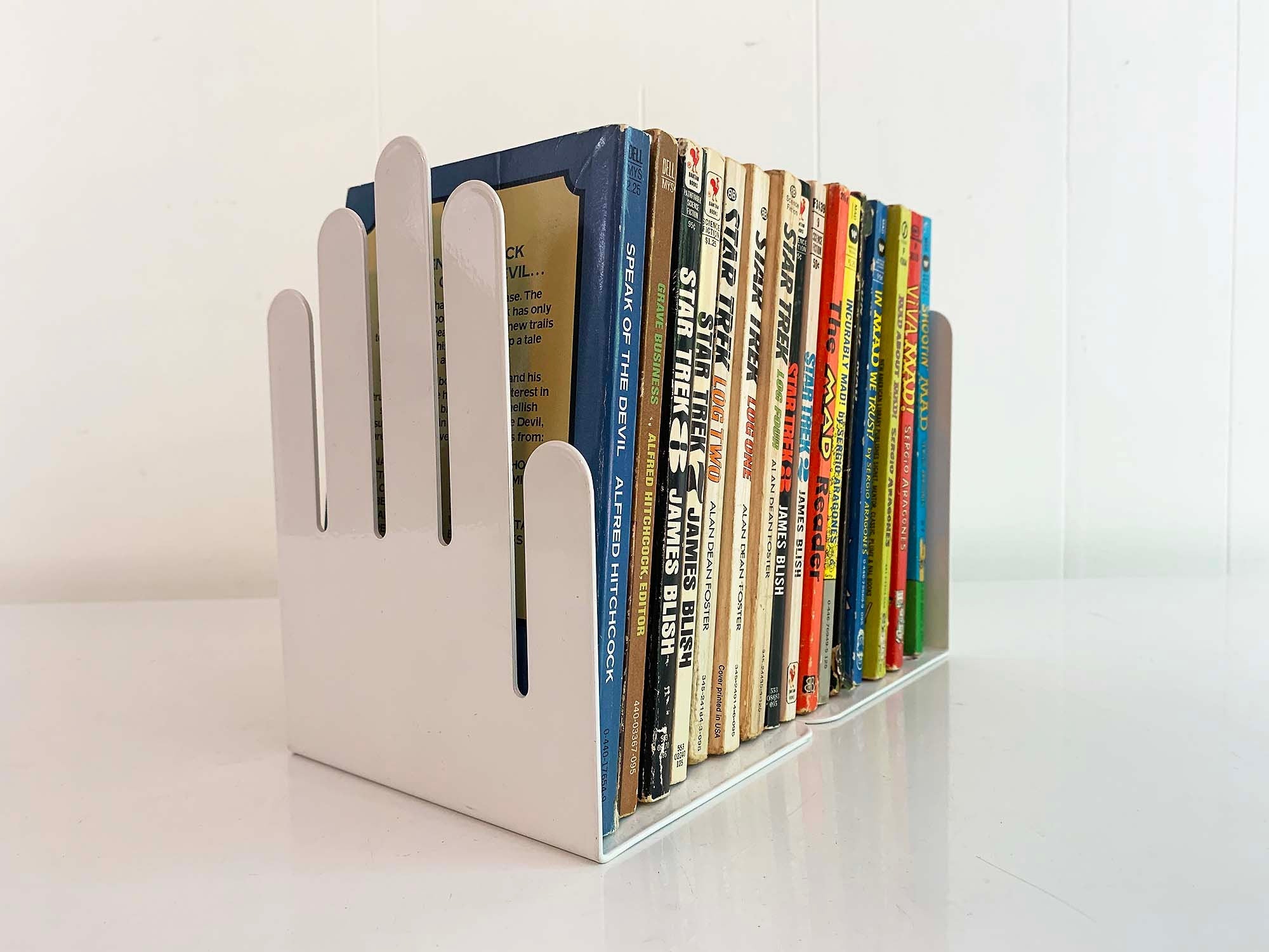 Vintage Spectrum Designs Hand Metal Bookends Mid-Century 70s 80s ...