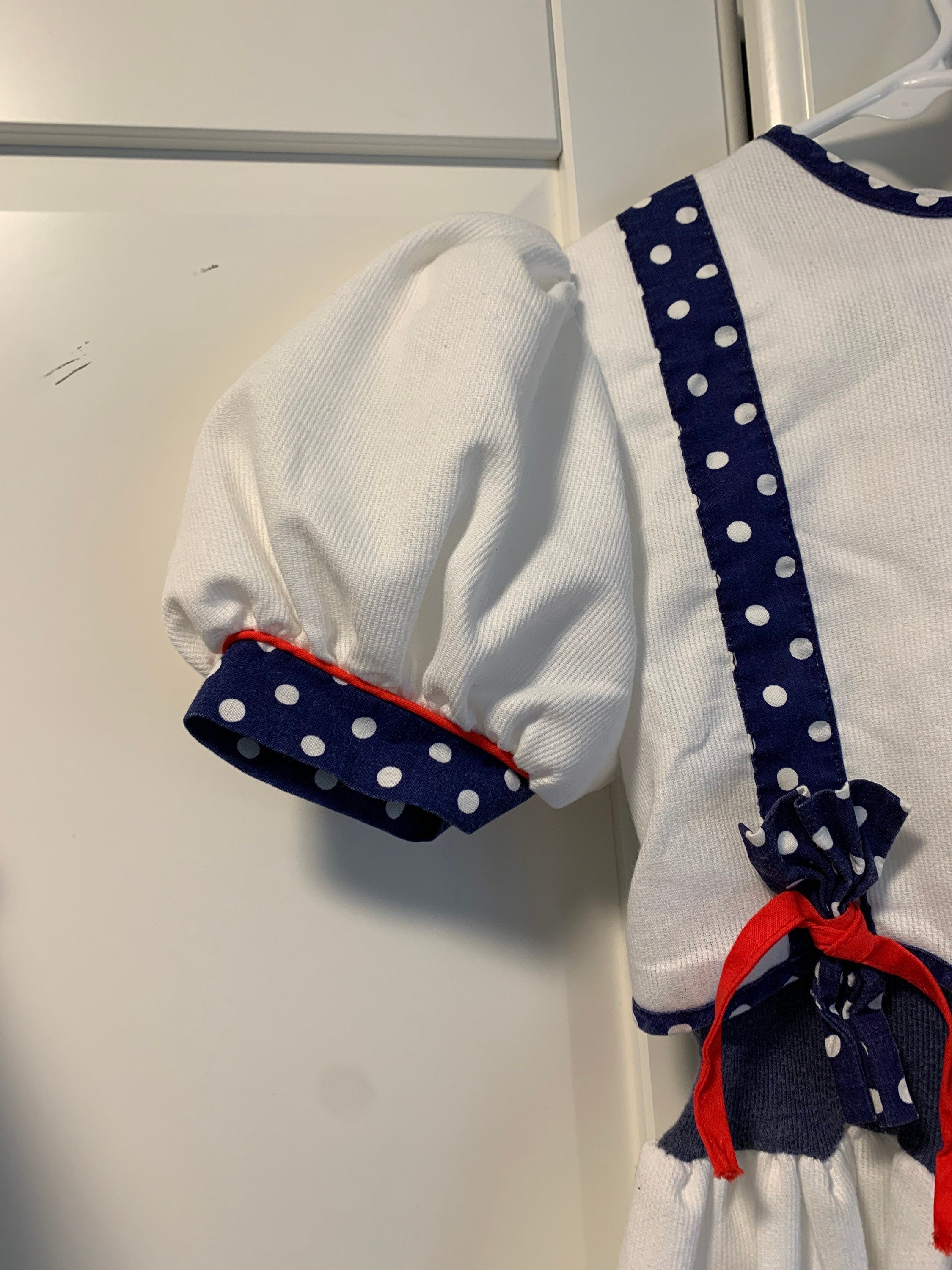 Vintage Sailor Shirley Temple Style Dress Polka Dot by Roanna | Shop ...