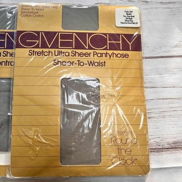 Vintage 3 Pair Deadstock Lot of Pantyhose with Original 1986 Receipt b ...