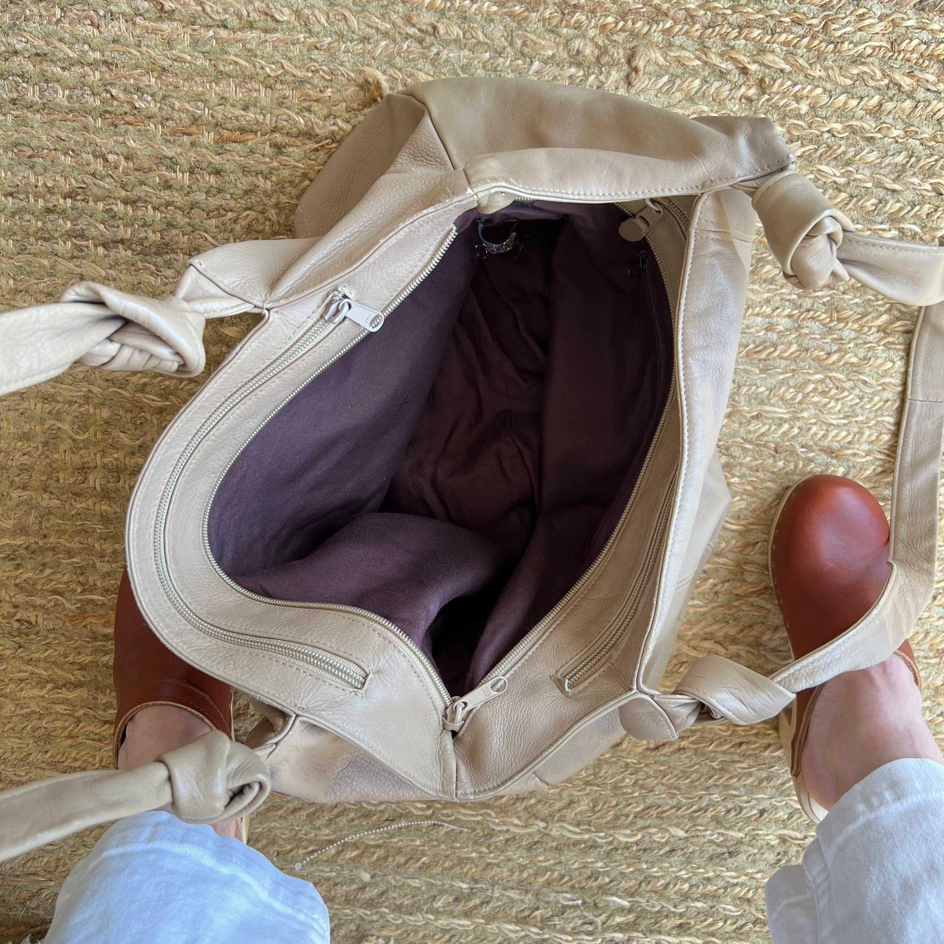 Vintage Huge Pleather Bag Slouchy Vegan Leather | Shop THRILLING