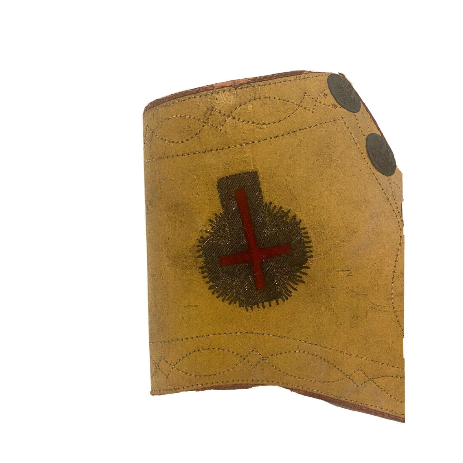 Vintage Victorian 1850 Masonic Templar Regalia Leather Cuffs | Shop ...