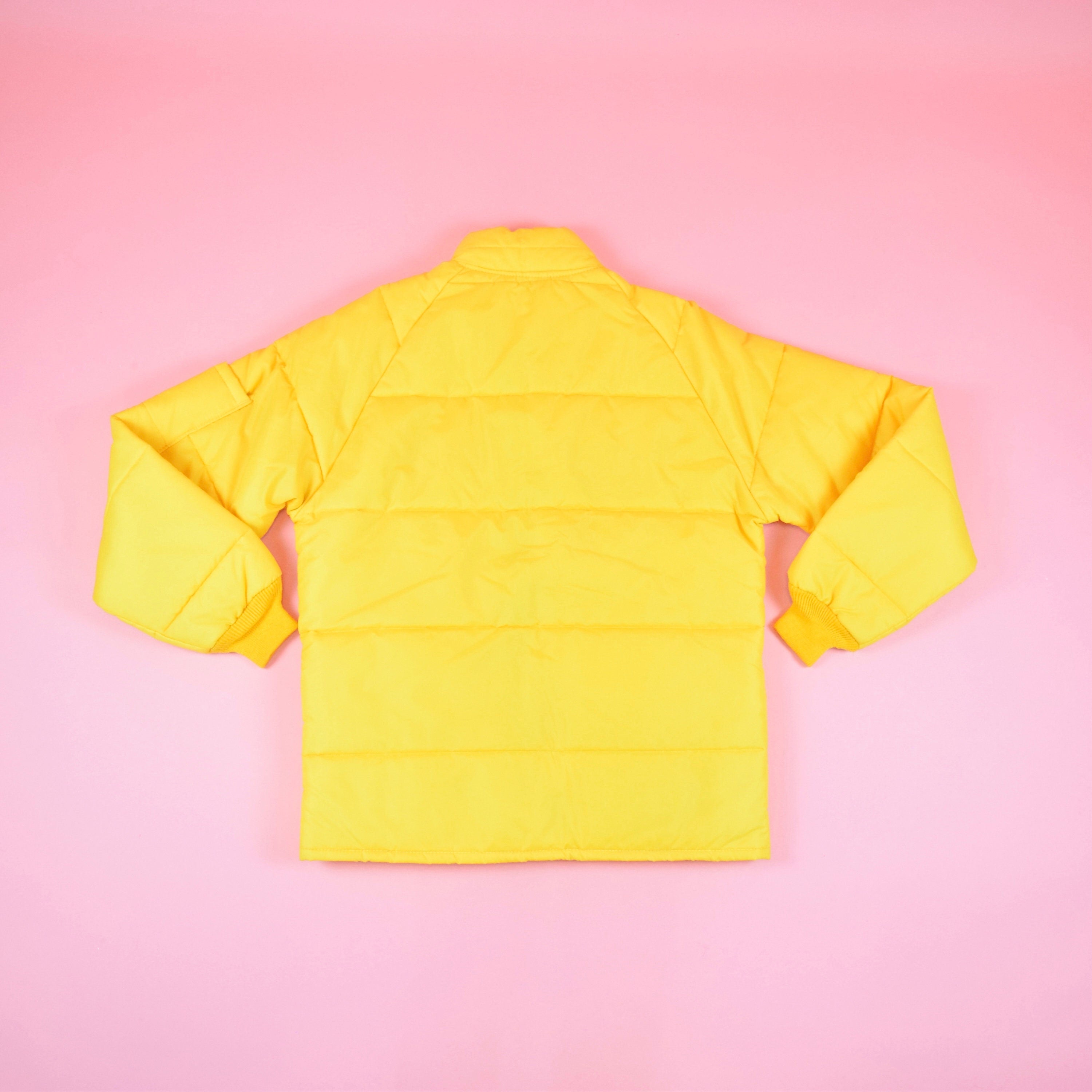Vintage 70s Lemon Yellow Goodyear Puffer Jacket by Reelfoot Weather ...