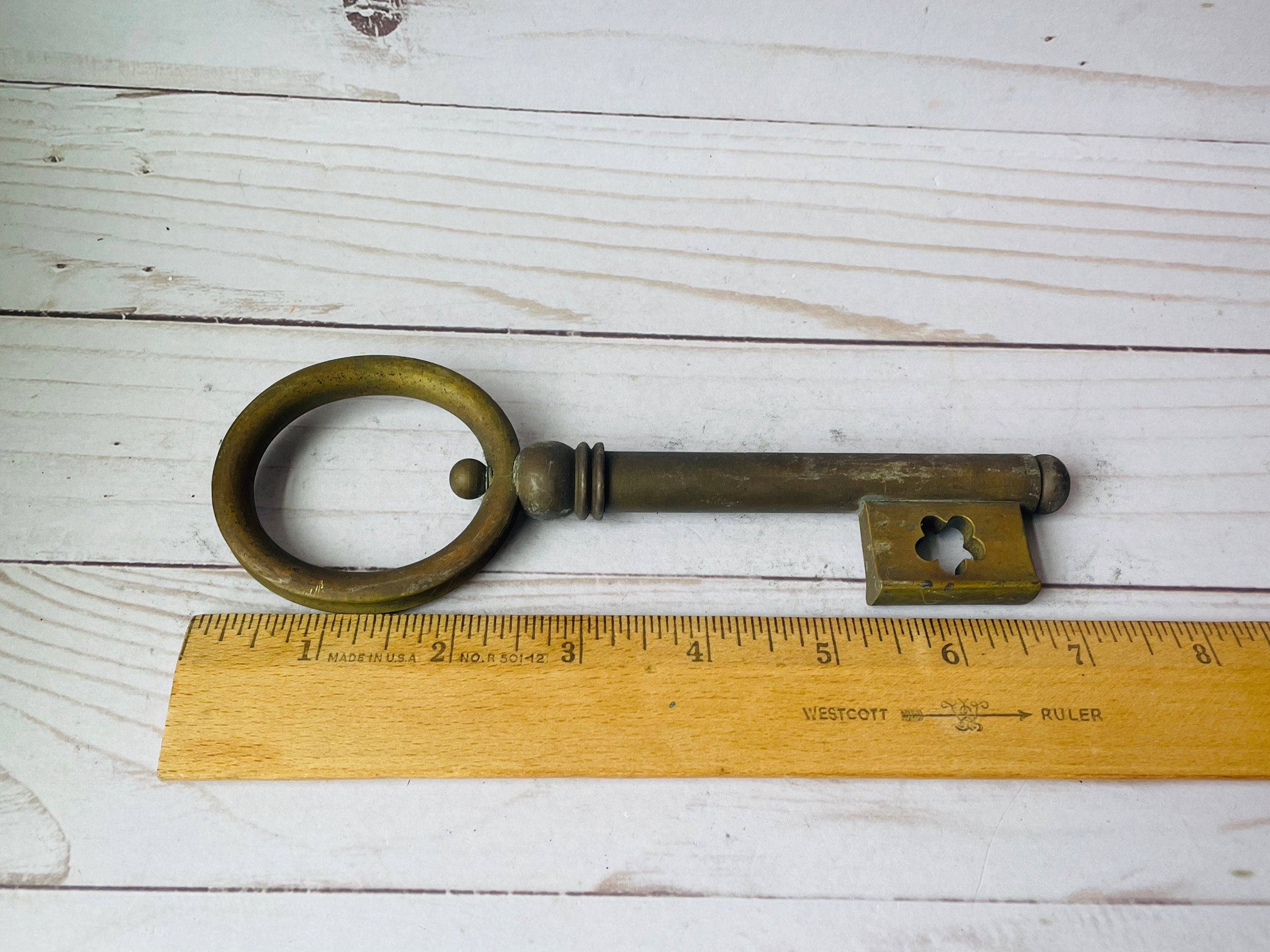 Vintage Solid Brass Key--Large Brass Key | Shop THRILLING