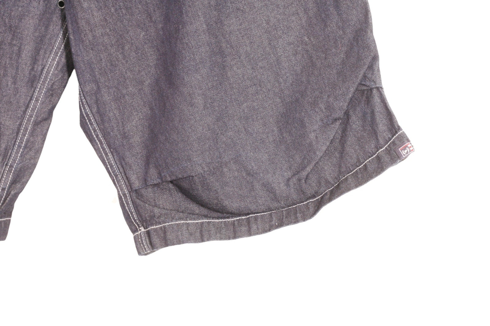 Vintage Baggy Denim Long Utility Shorts Pocket Logo Denim Shants by ...