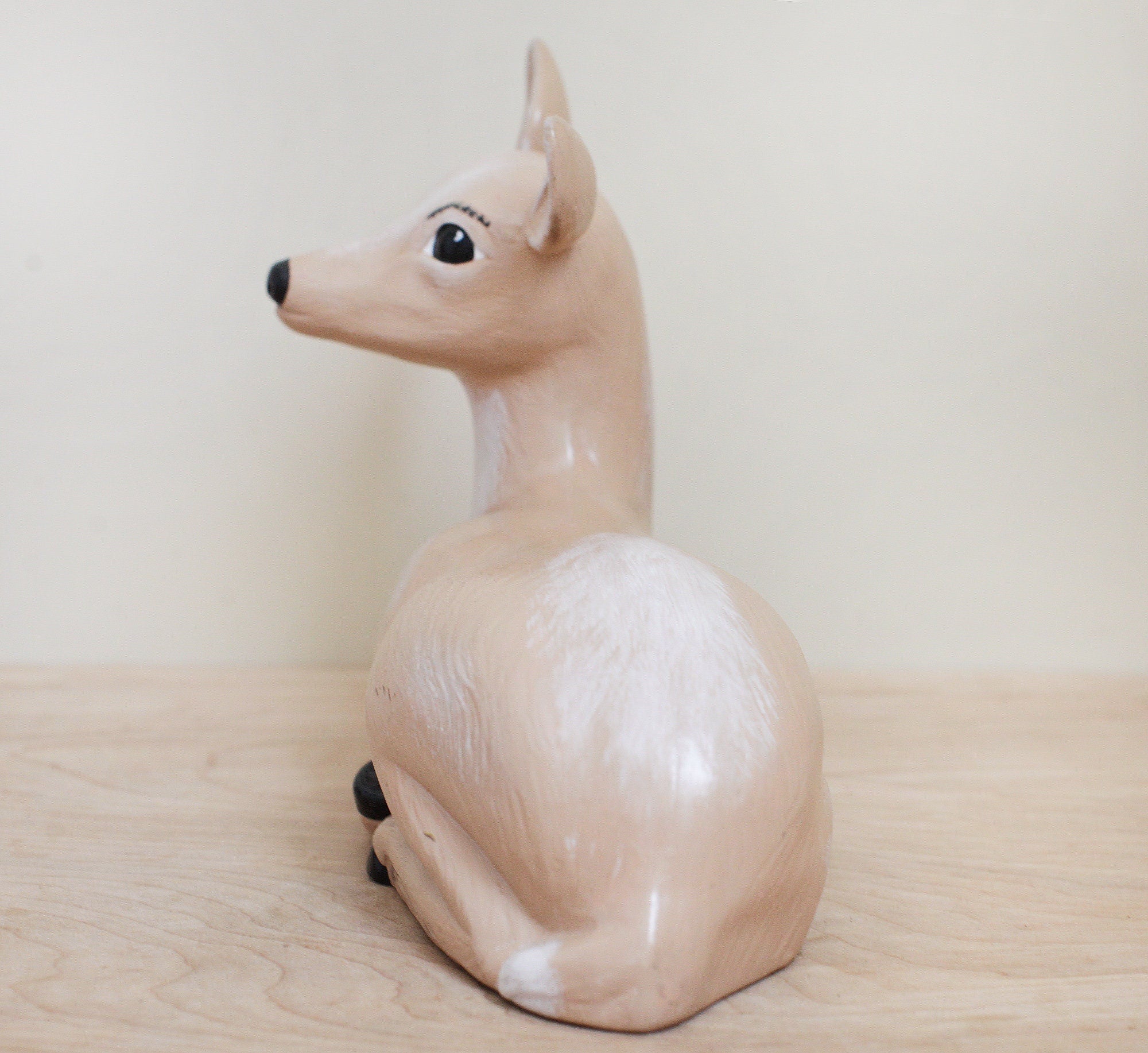 Vintage Ceramic Deer Figure Pale Colors Cottagecore Garden Decor | Shop ...
