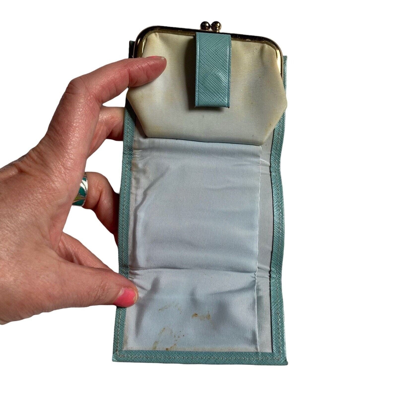 Vintage Lady Buxton Wallet Blue Leather Gold by Lady Buxton | Shop ...