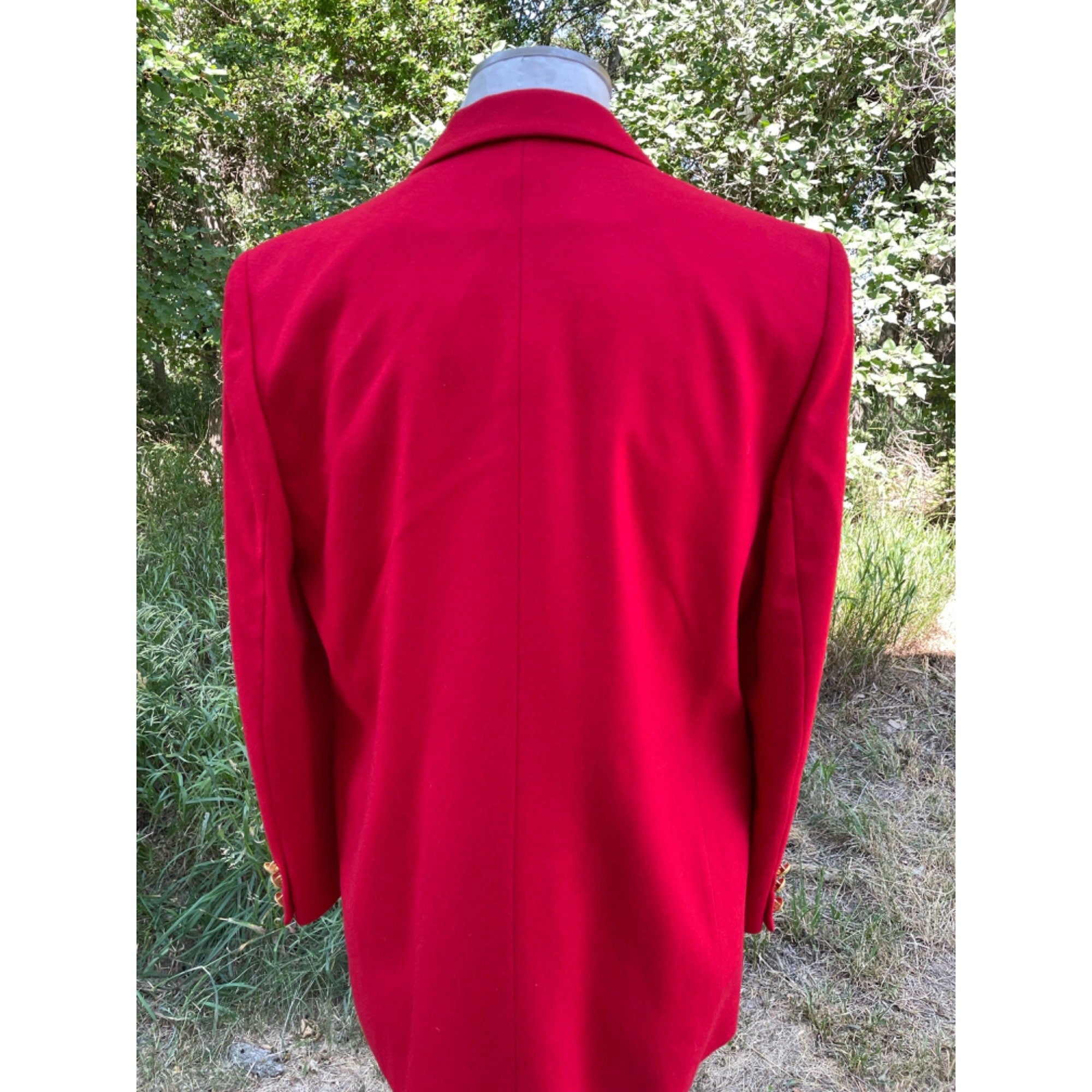 Vintage Pendleton Womens Double Breasted Red Wool Blazer Jacket by Pen ...