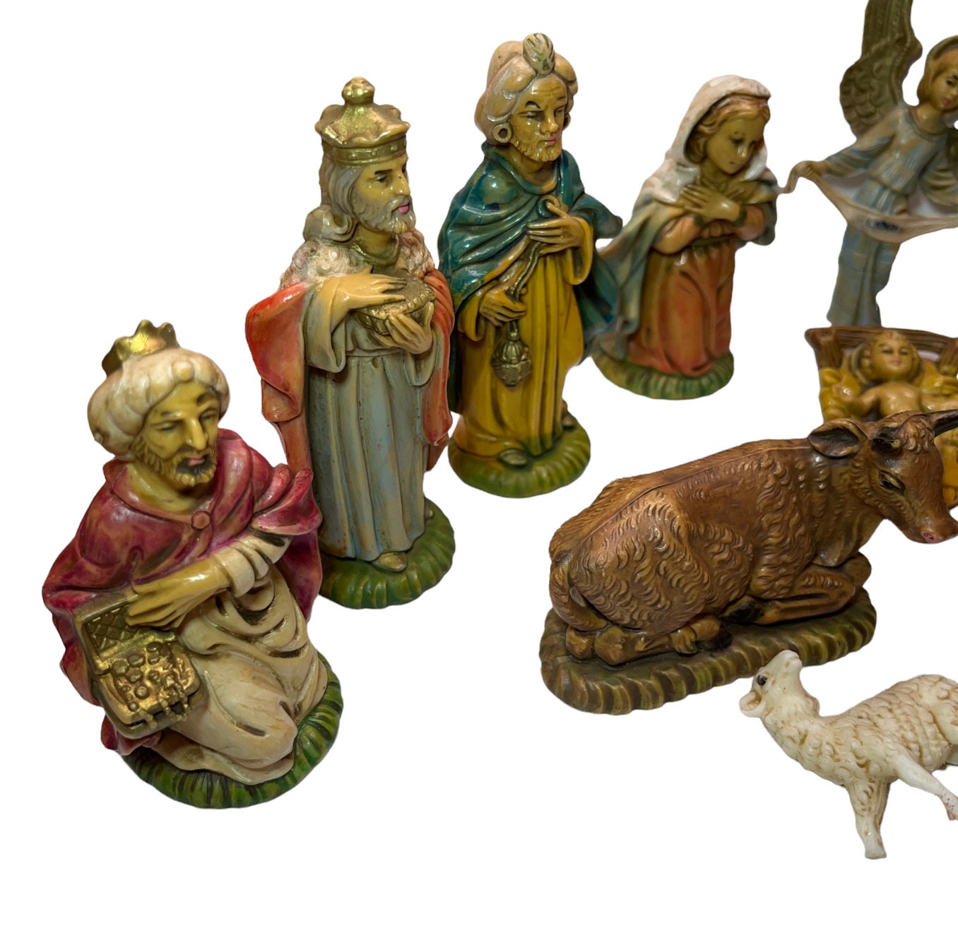 Vintage Italian Nativity Set Plastic Resin | Shop THRILLING