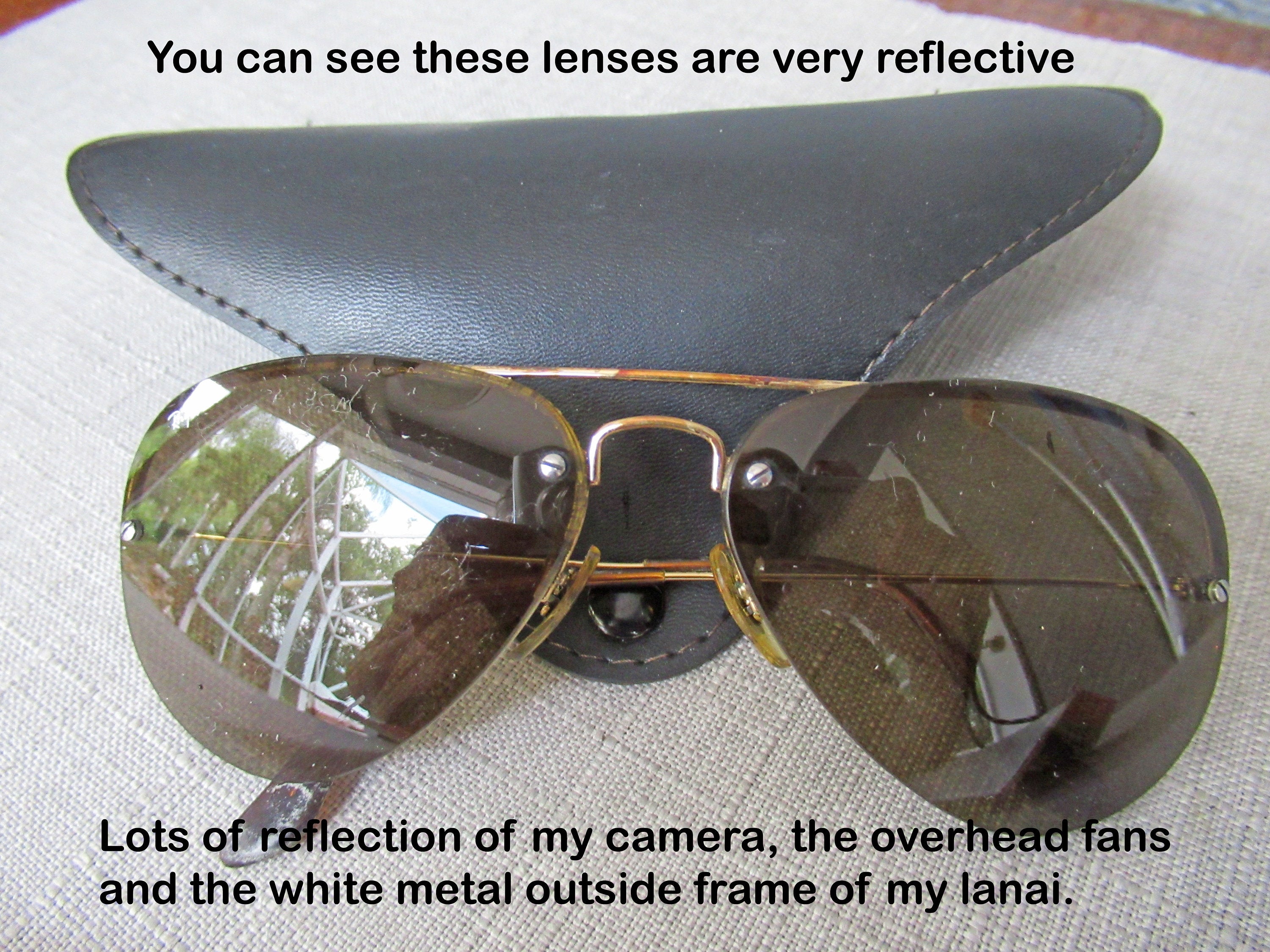 Vintage Unisex Aviator Style Sunglasses Made In Italy Includes Original ...