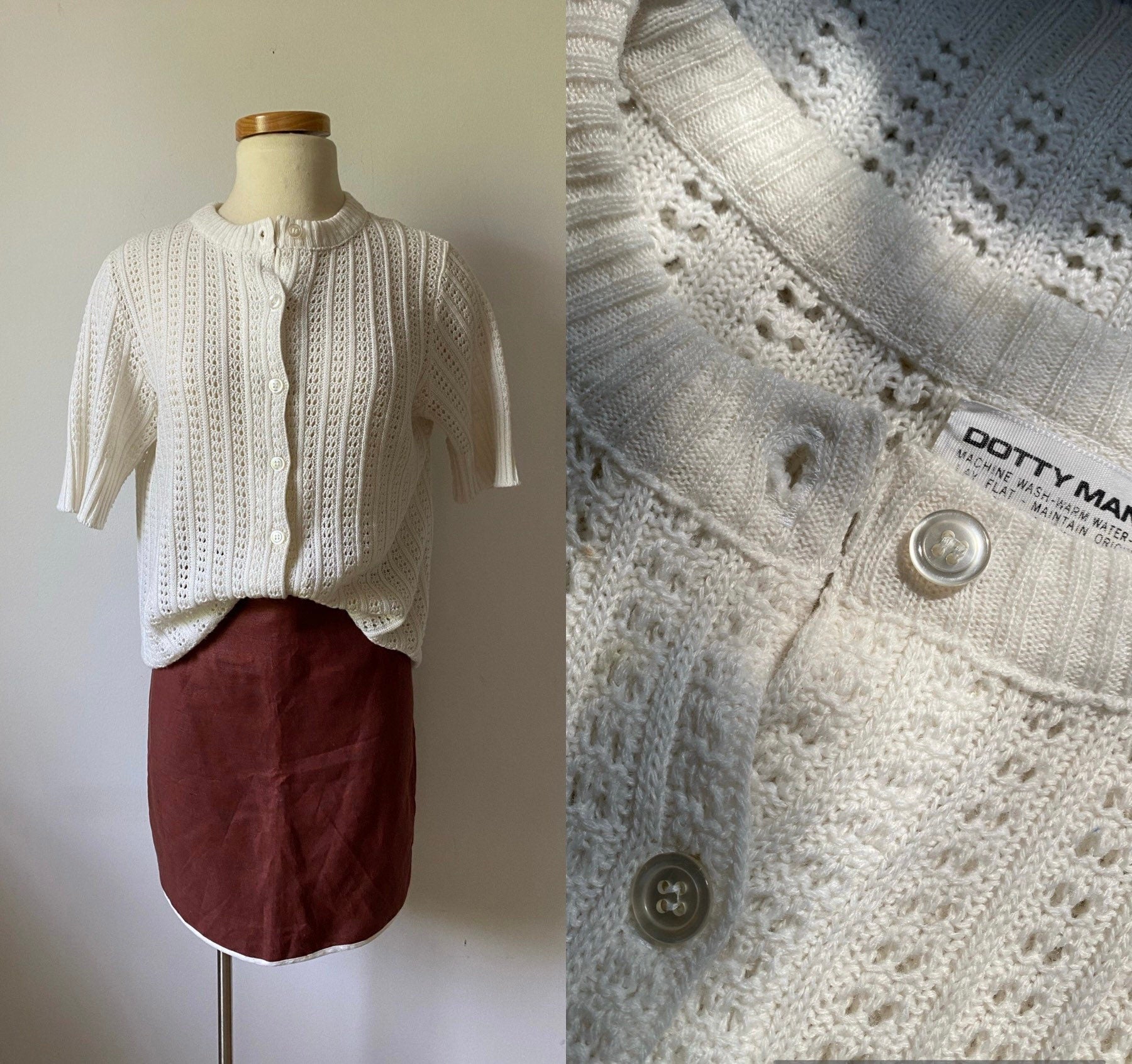 Vintage 60s Short Sleeve Sweater by Dotty Mann | Shop THRILLING