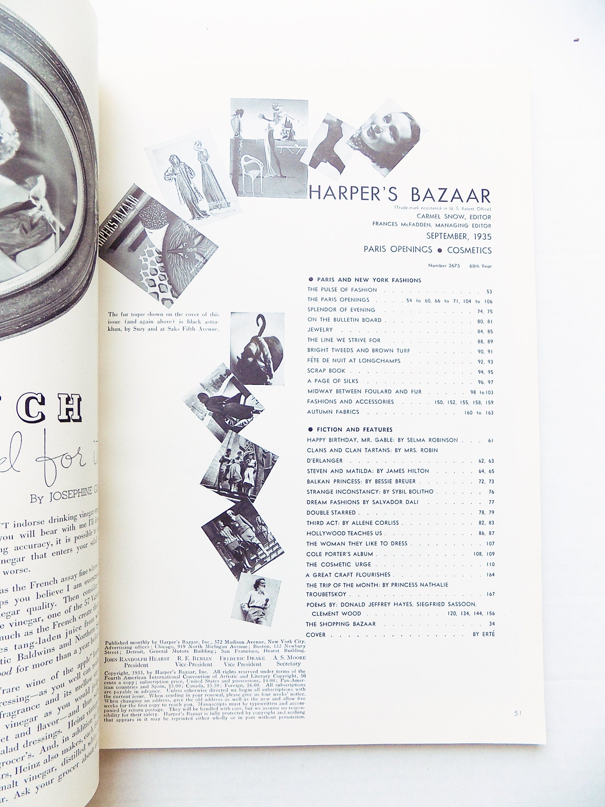 Vintage 1935 Magazine Erte Cover Steichen and Man Ray Photos Dali ...