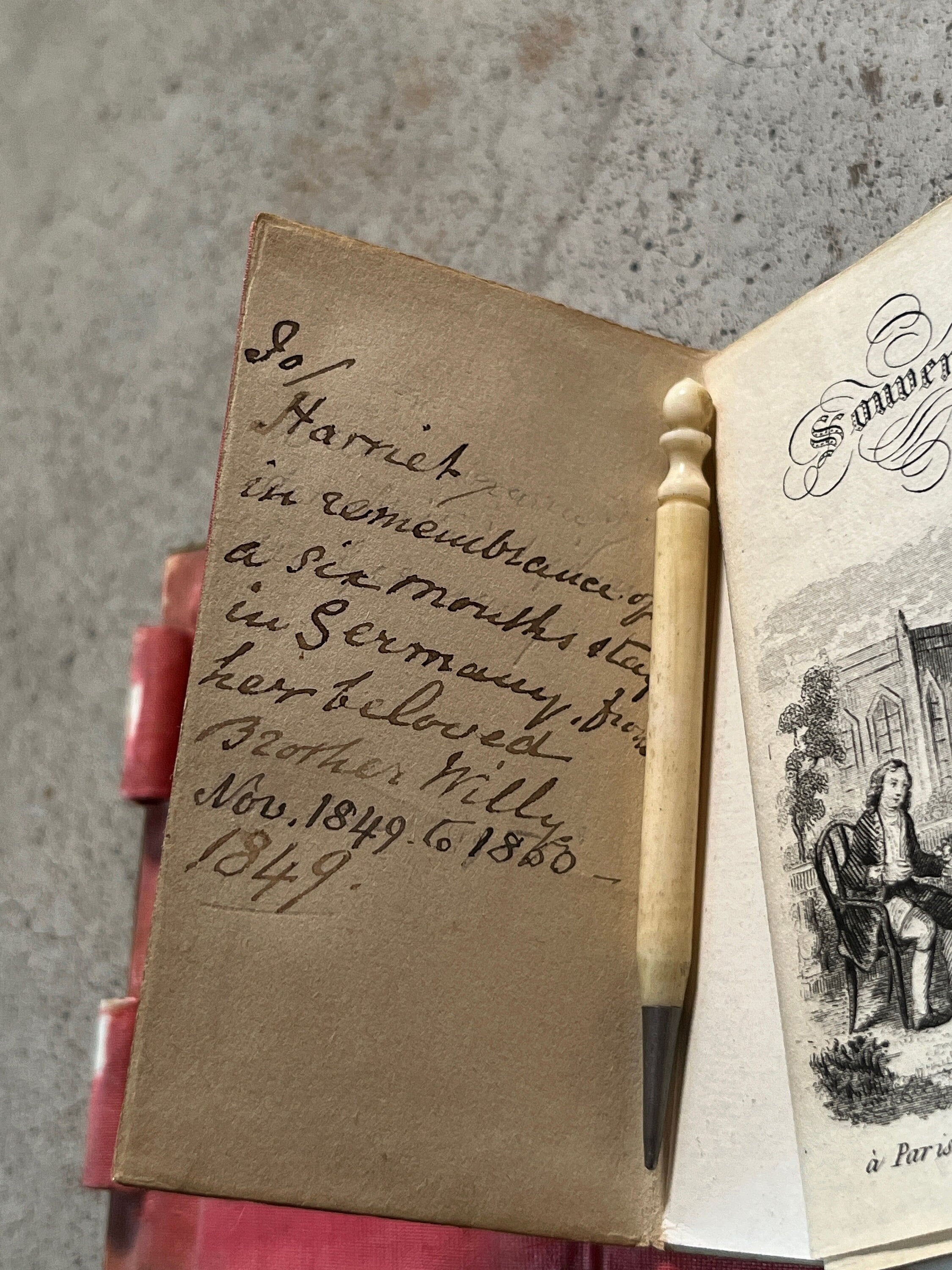 Vintage 1849 Enamel Aide-Memoire Notebook Victorian Victorian Antique ...