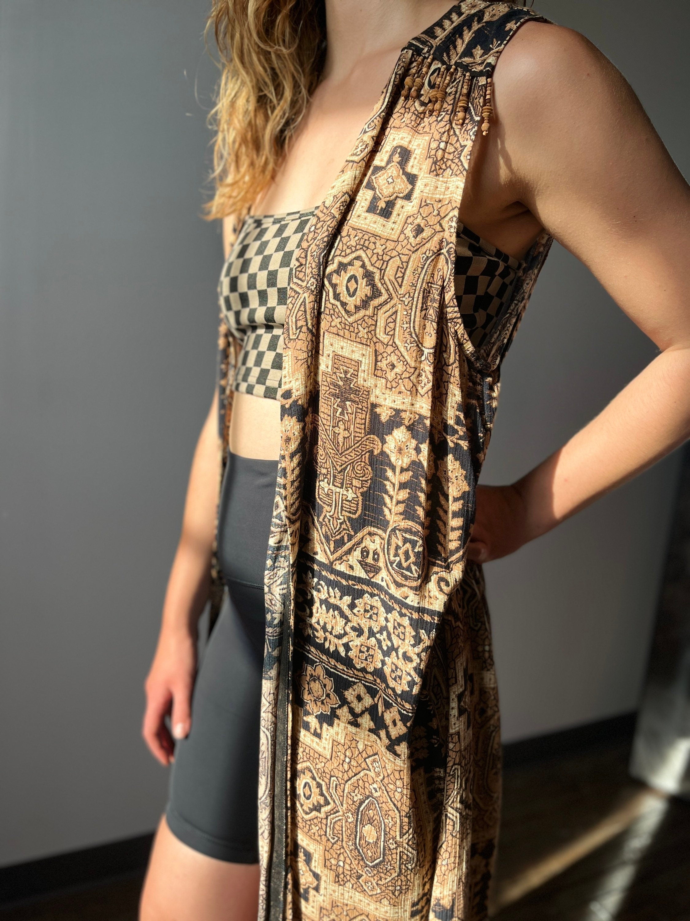 Vintage 90s Duster Vest by Delores Bell | Shop THRILLING