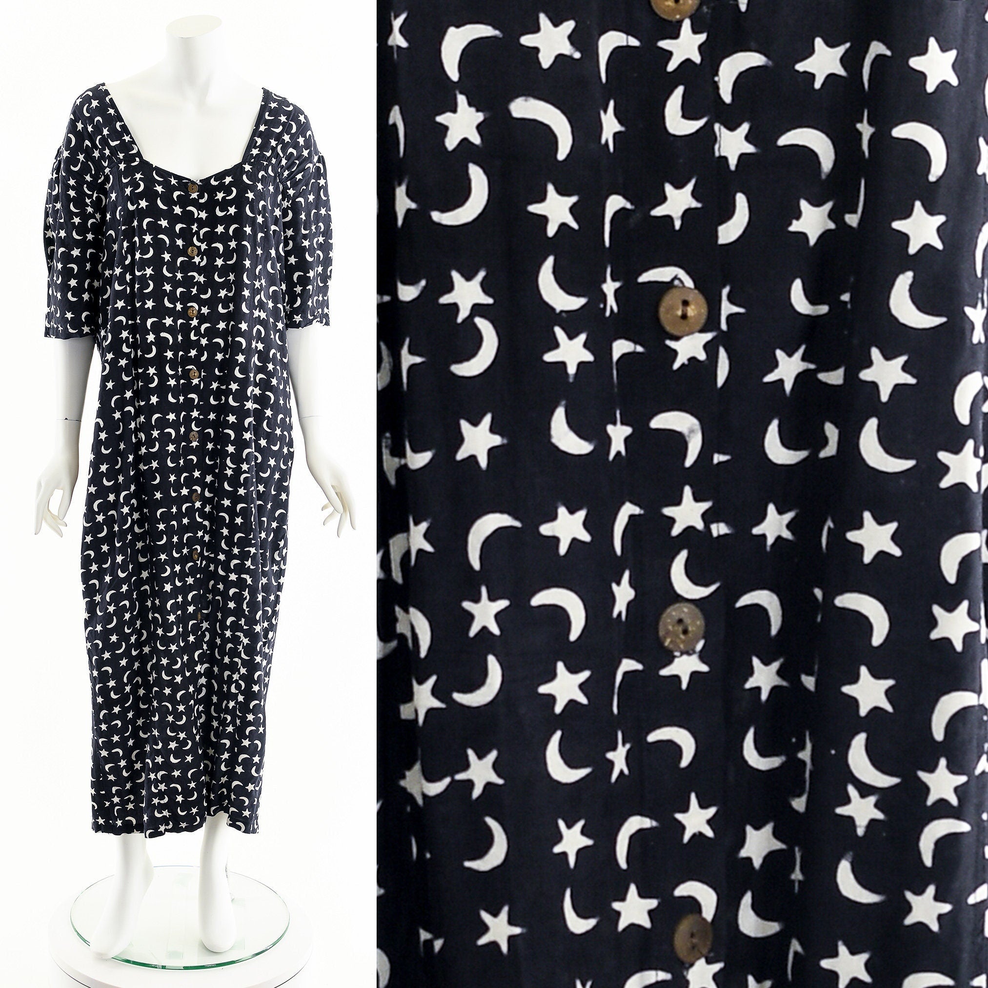 Vintage Celestial Moon and Stars Dress by Bliss | Shop THRILLING