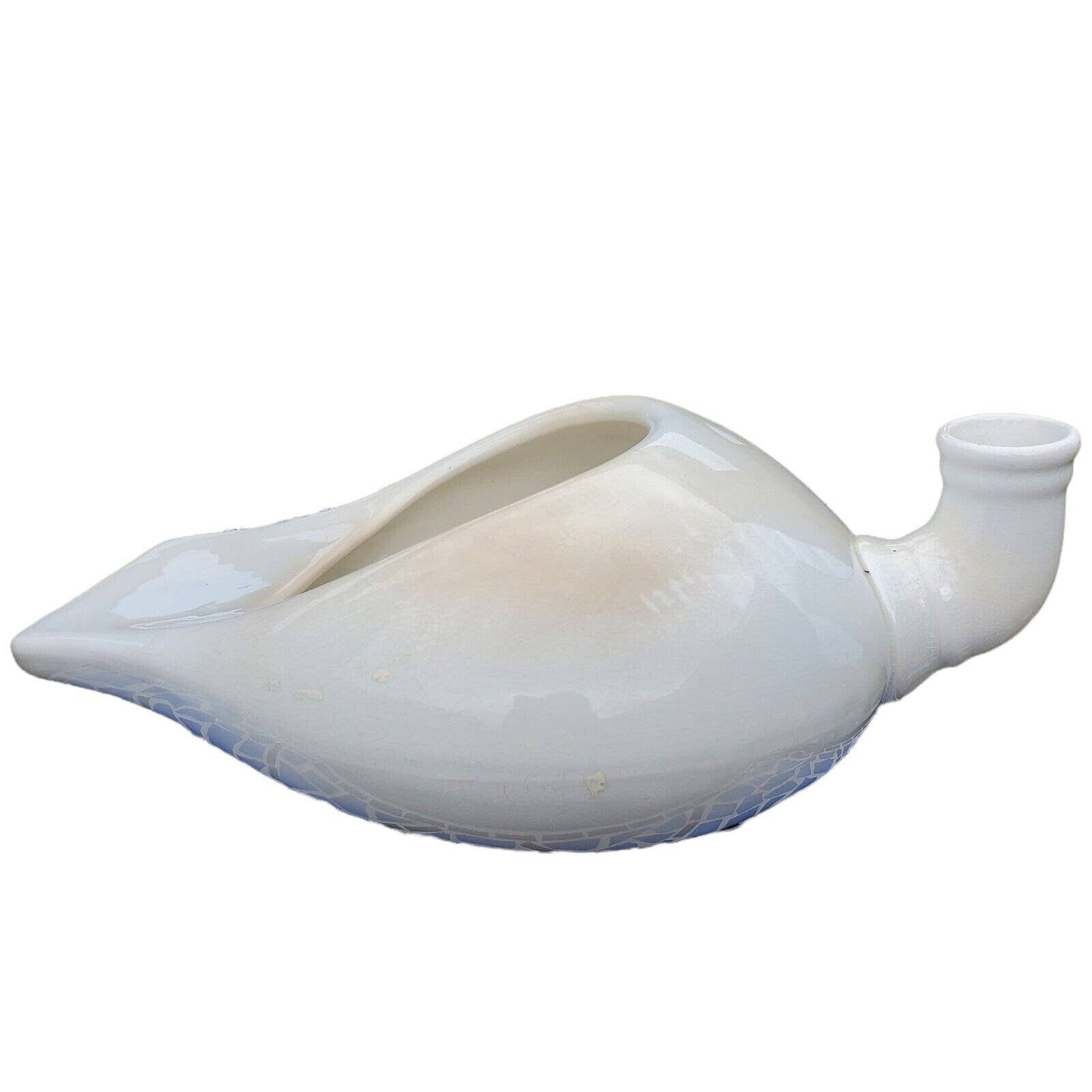 Vintage Antique Porcelain Urinal Bed Pan Upcycled Planter Off White by ...
