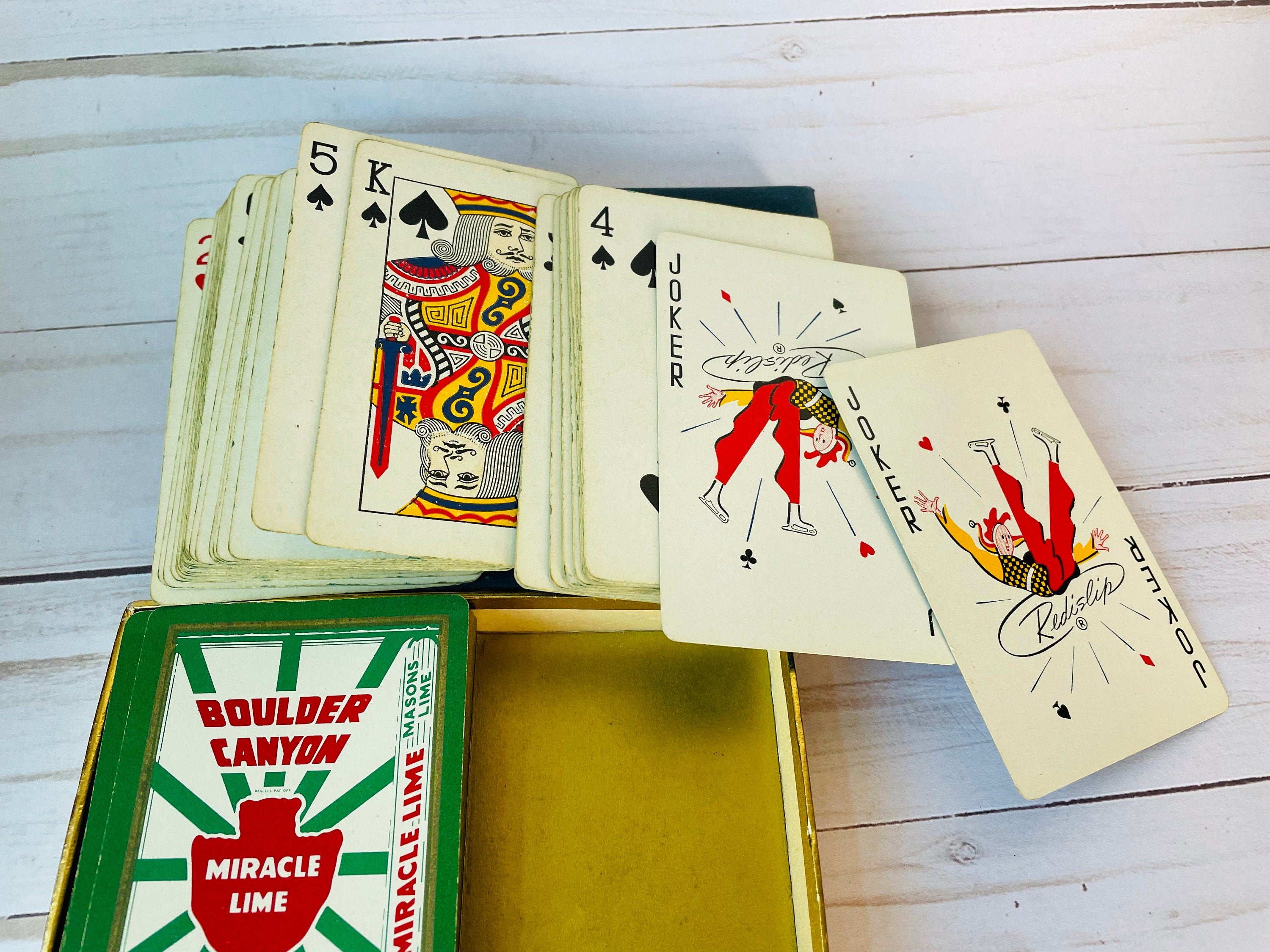 Vintage Boulder Canyon Miracle Lime Deck of Cards Vintage | Shop THRILLING