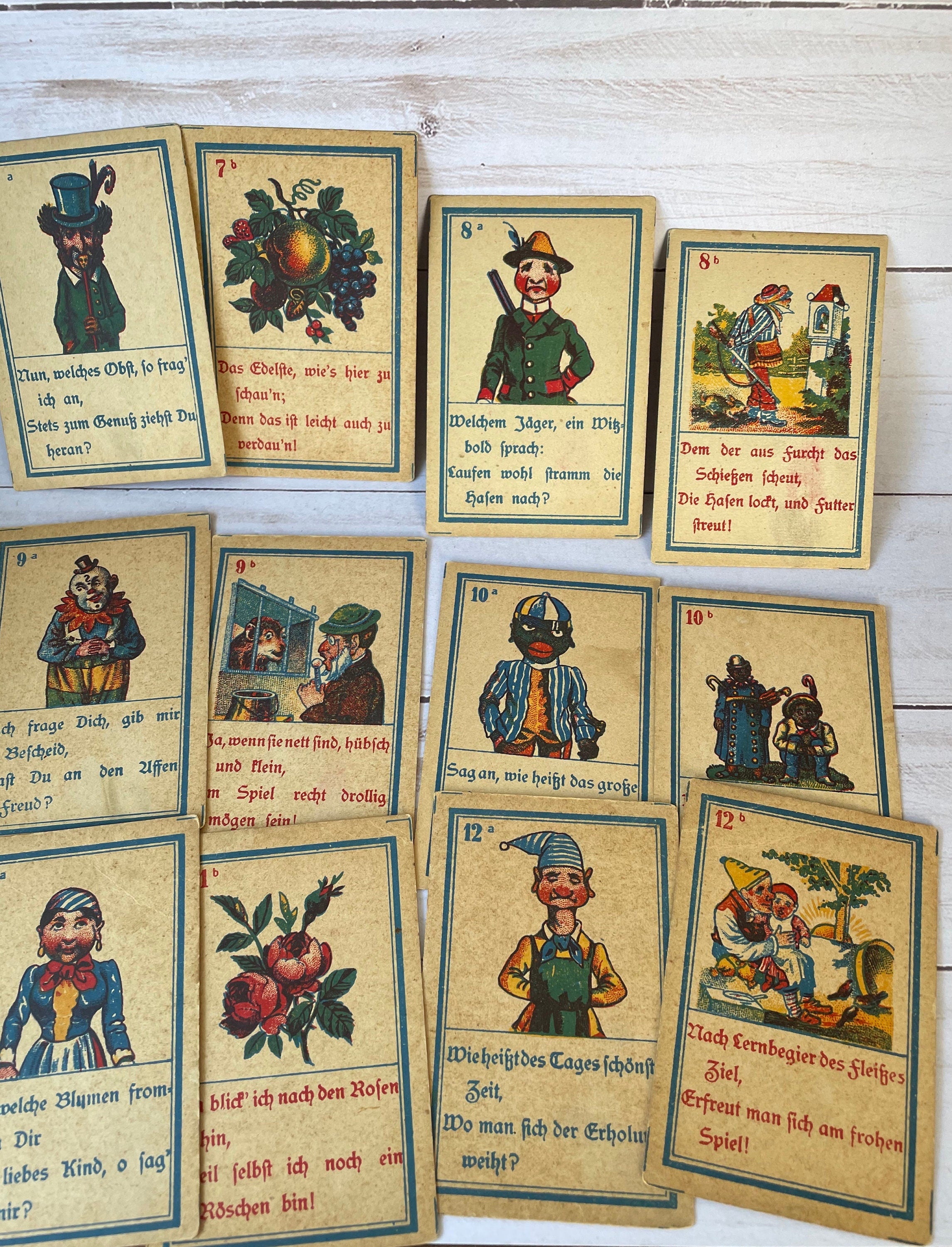 Vintage German Card Game Fragen Und Antworten | Shop THRILLING