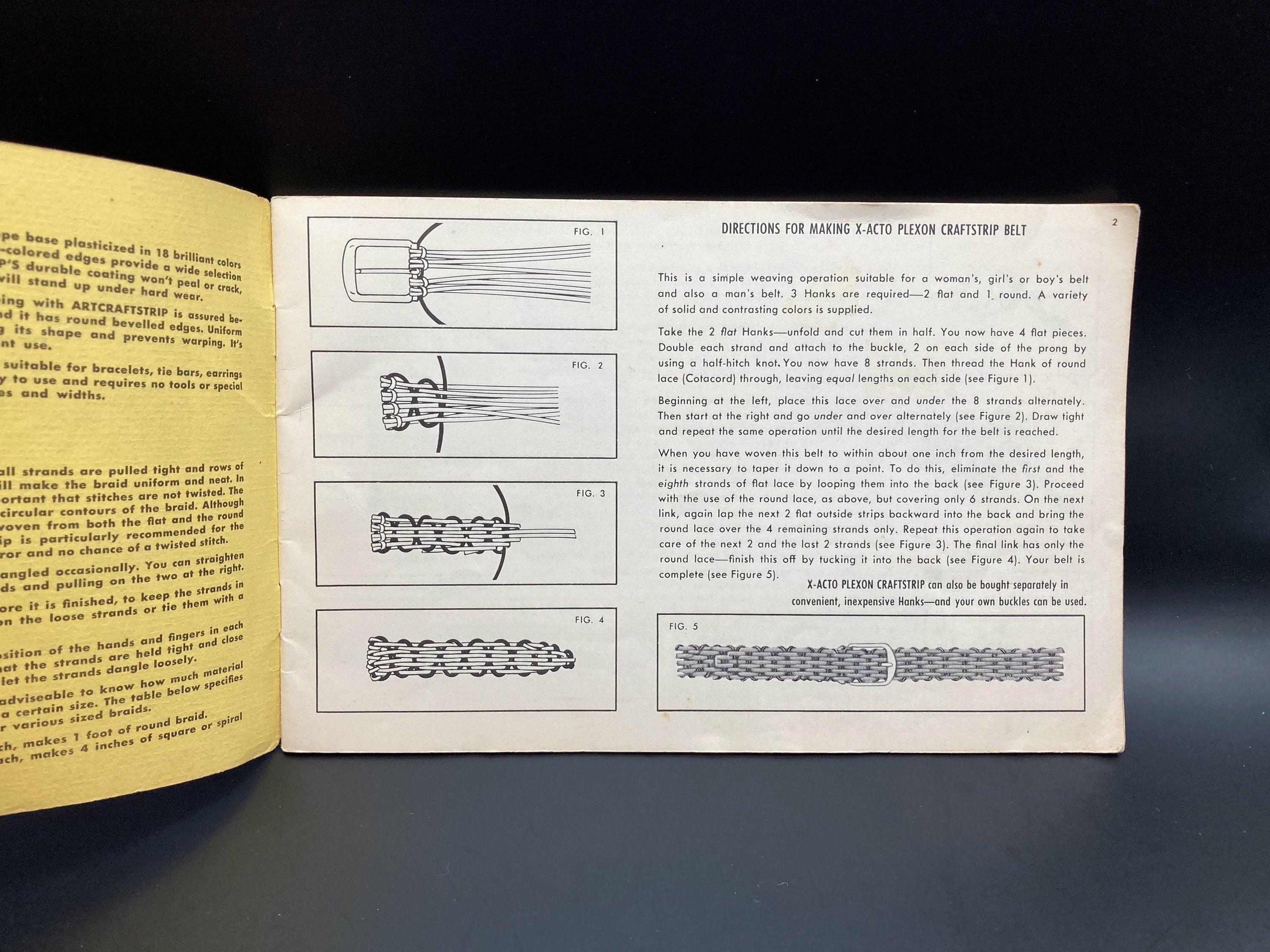 Vintage 1940 Plexon Weaving Pamphlet Coffee Table Book | Shop THRILLING