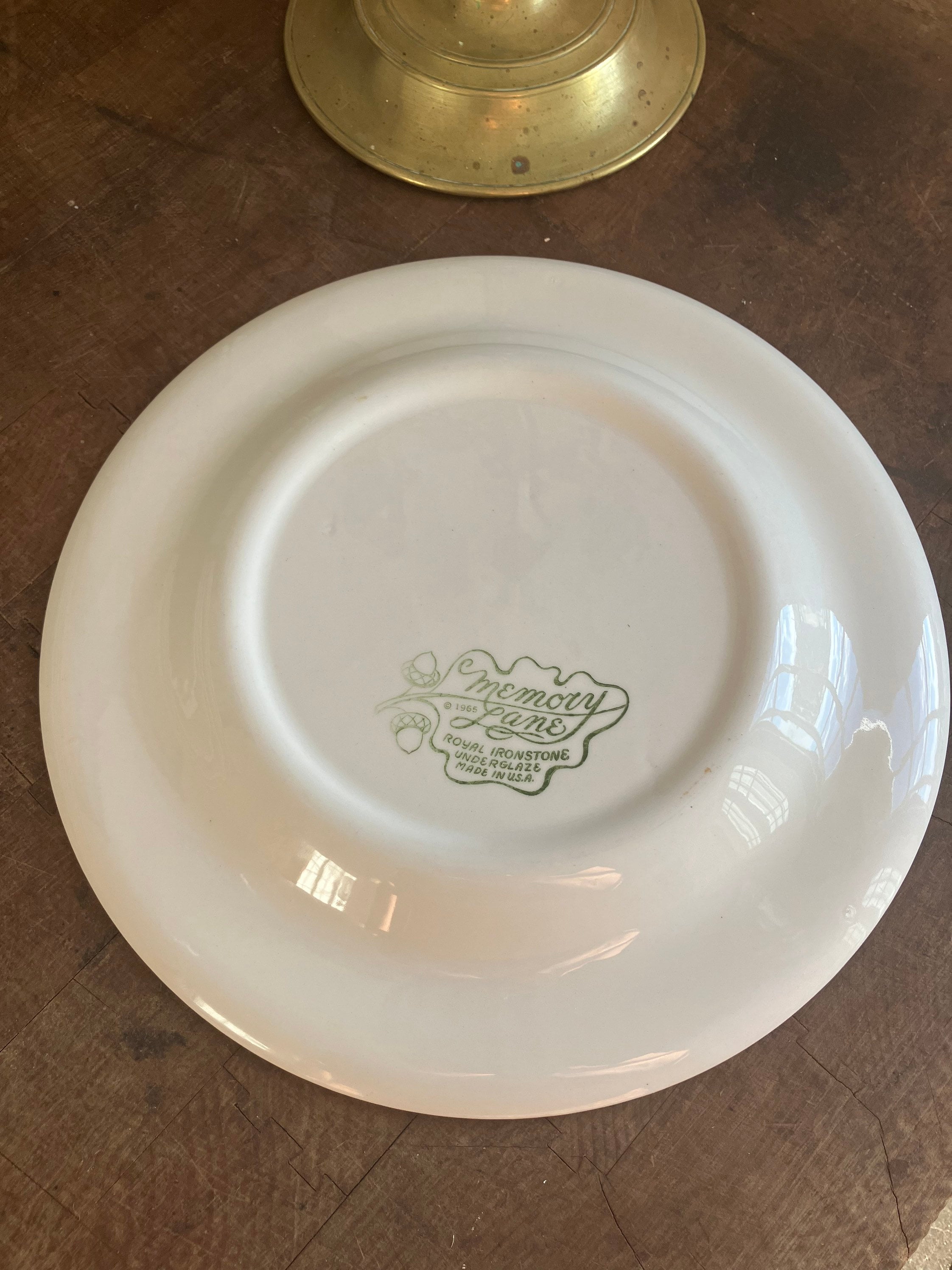 Vintage 1965 Royal Ironstone Memory Lane Red Plates 10” Set of 6 | Shop ...