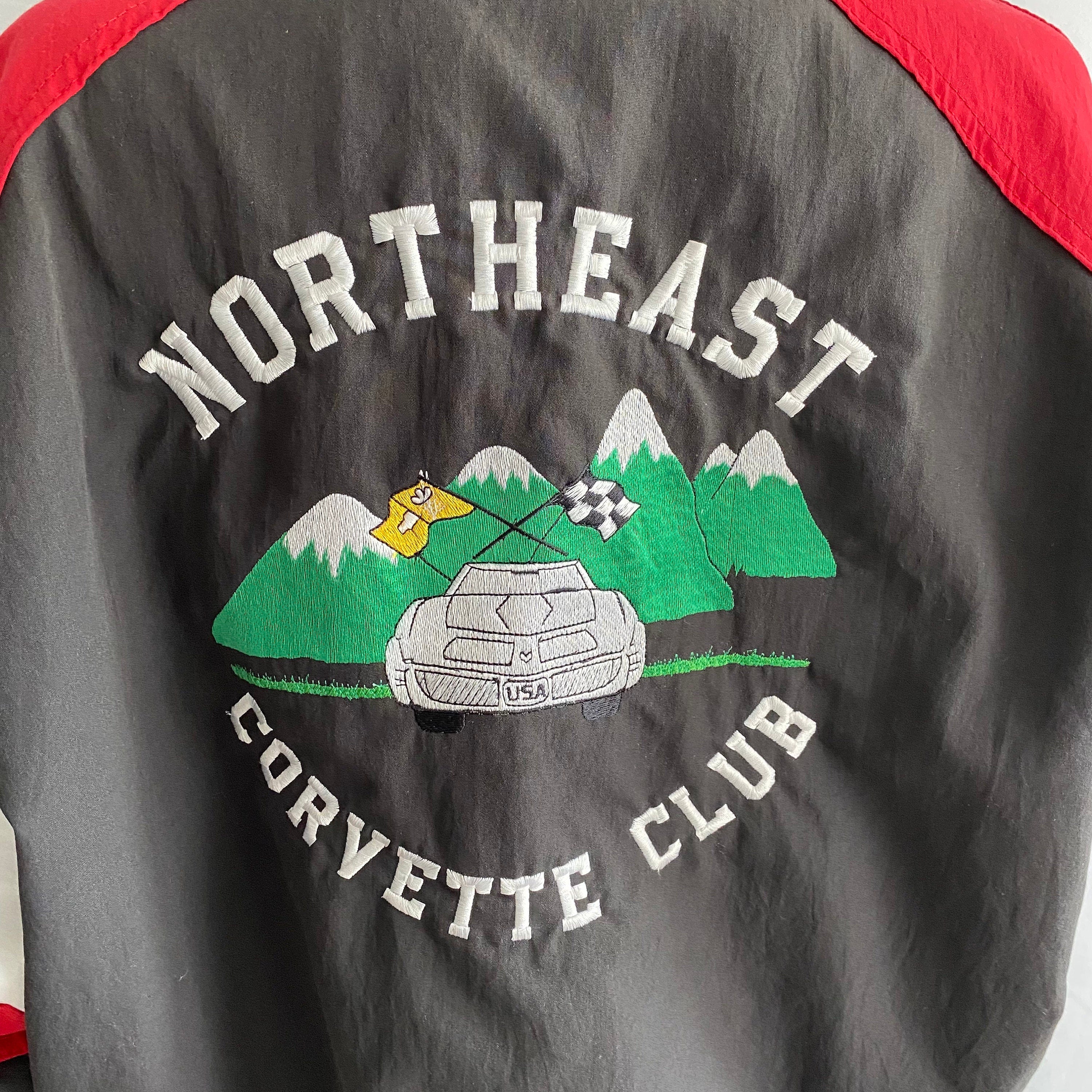 Vintage Late 80s Early 90s Corvette Windbreaker Track Jacket Unisex by ...