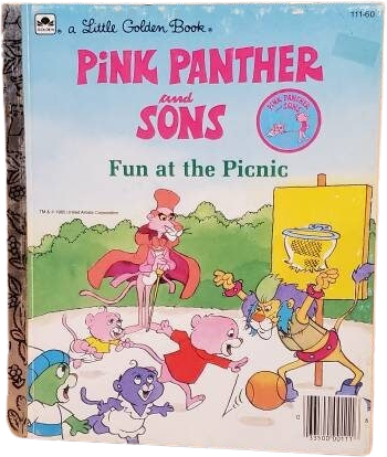 Vintage 1985 Pink Panther and Sons Fun At The Picnic Little Golden Book ...