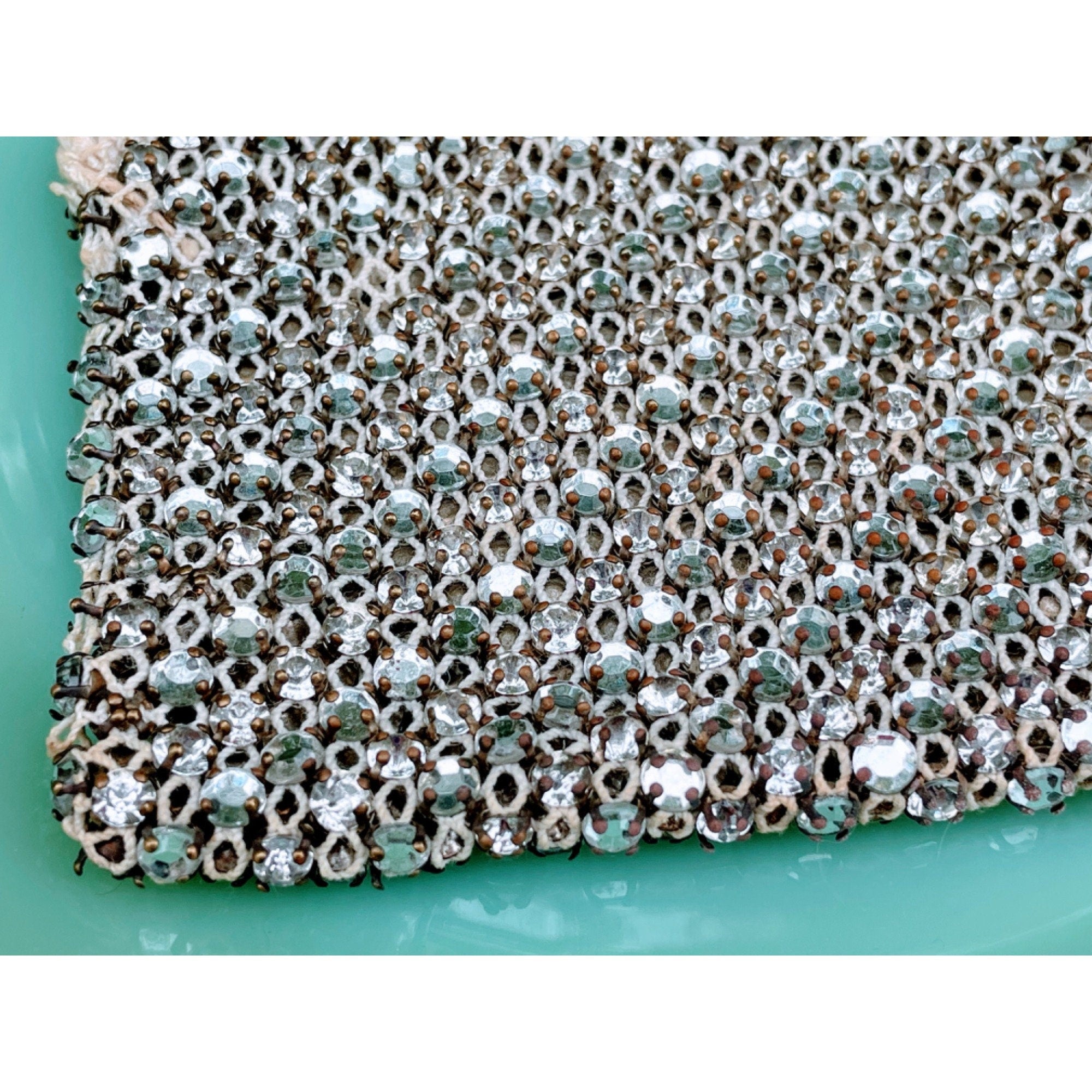 Art Deco Vintage Mesh Rhinestone Dance/change Purse | Shop THRILLING