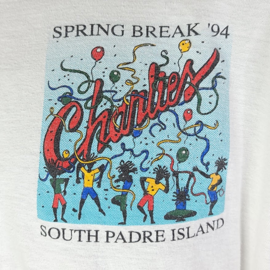 Spring Break T-Shirt Vintage 90s 1994 South Padre Island Charlies Texa ...