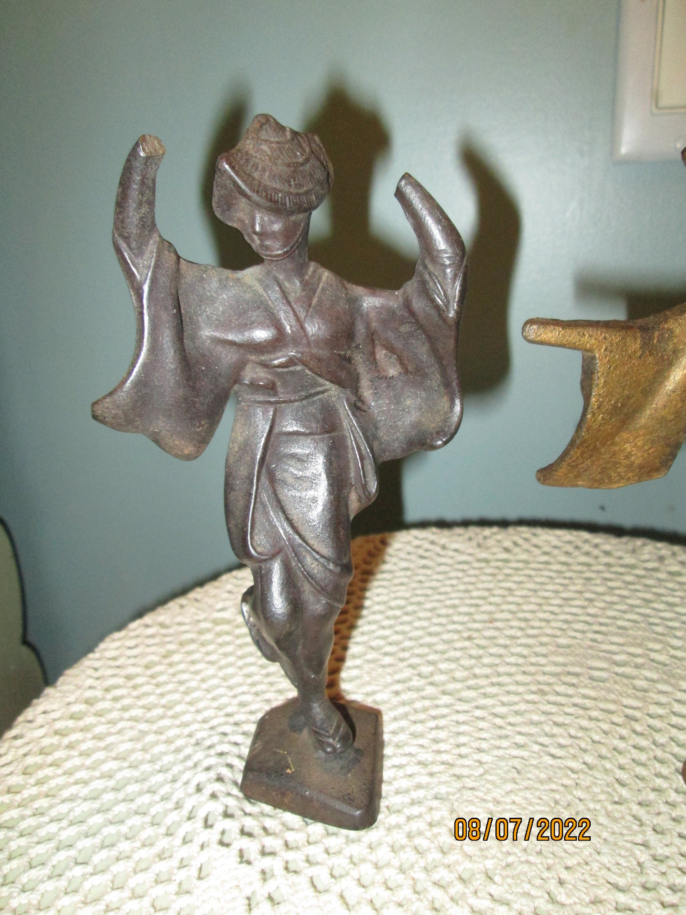 Vintage Mid Century Cast Iron Statues Dancers | Shop THRILLING