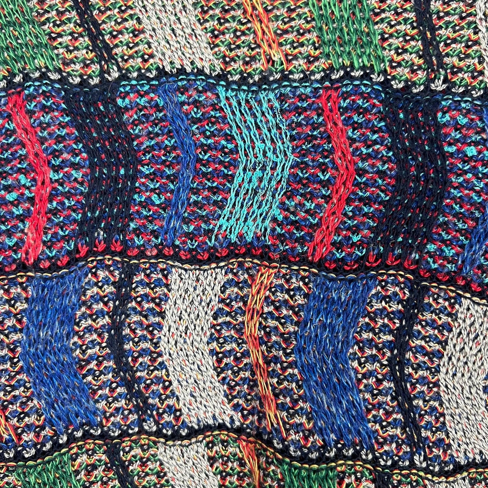 Vintage 90s Norm Thompson Rainbow Sweater Wavy Cosby Notorious B. I. G ...