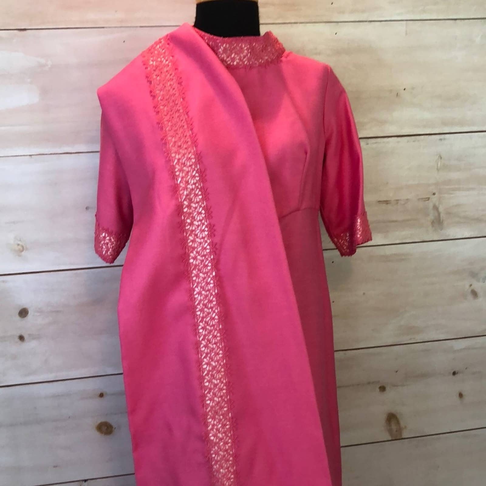 Vintage 60s Pink Gown Slender Barbiecore | Shop THRILLING